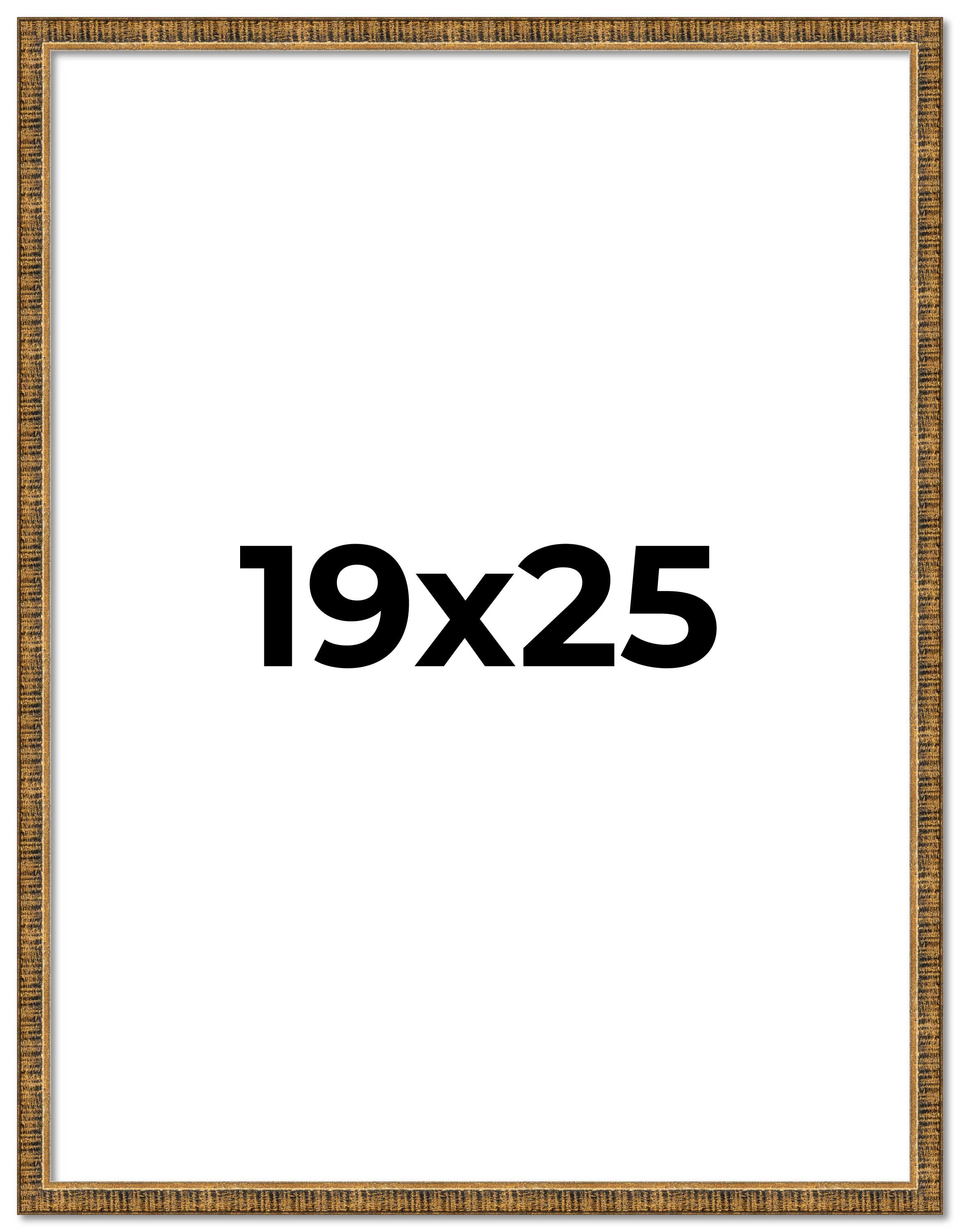 19x25 Frame Gold Solid Wood Picture Frame - Complete Modern Photo Frame ...