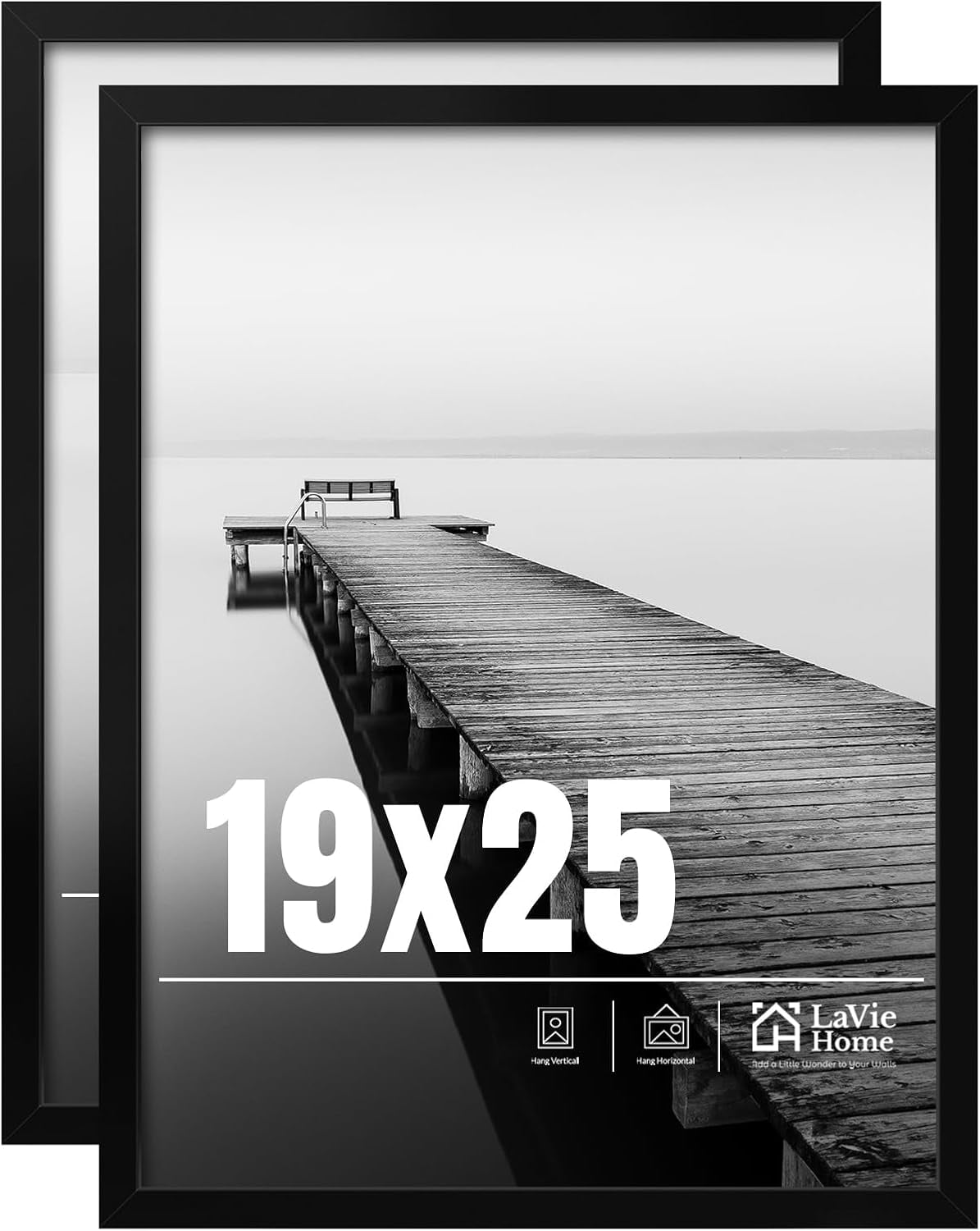 19x25 Picture Frame 2 pack, Display Pictures 19 x 25 Puzzle Frame ...