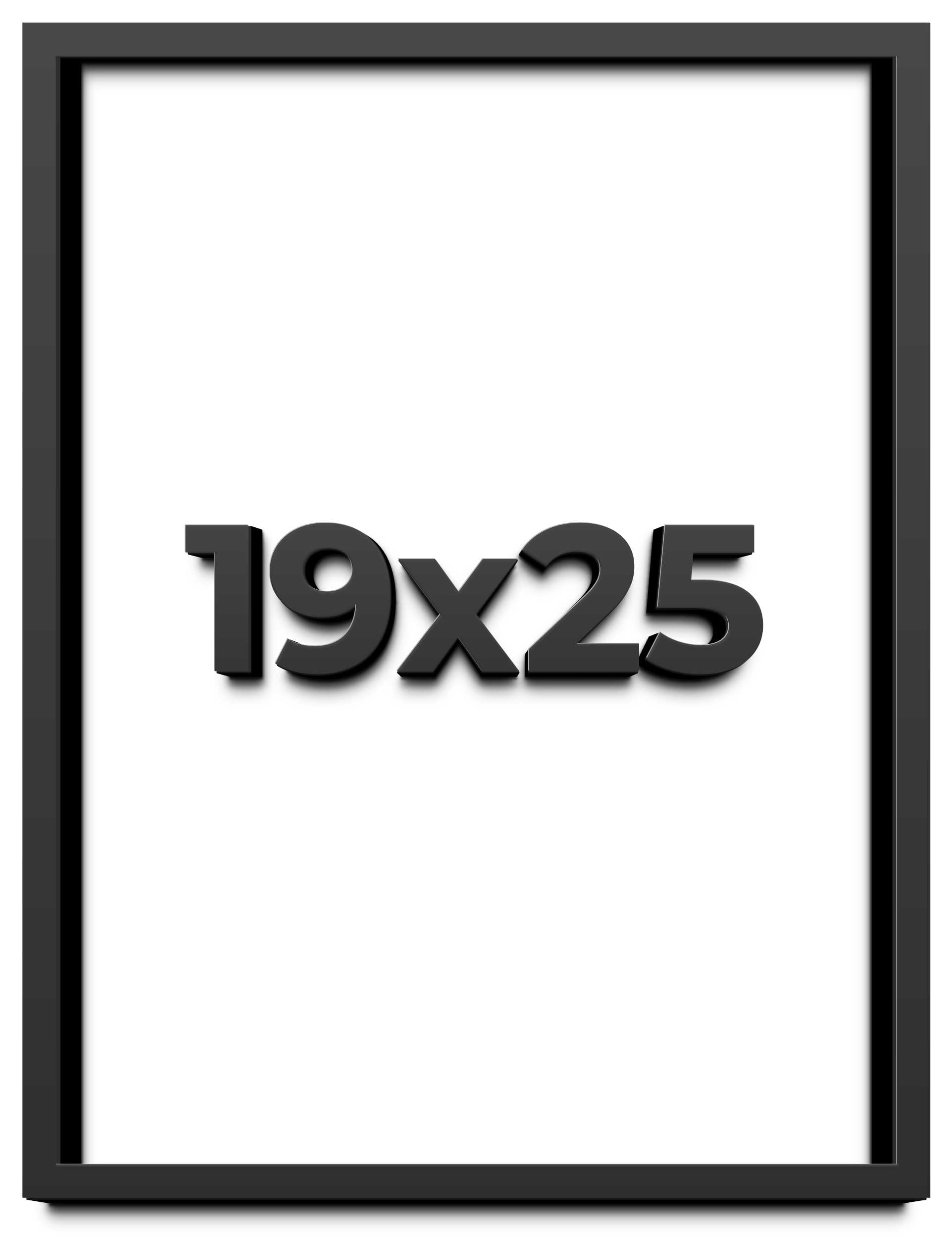 19x25 Shadow Box Frame Black | 1 inches Deep Real Wood Contemporary ...
