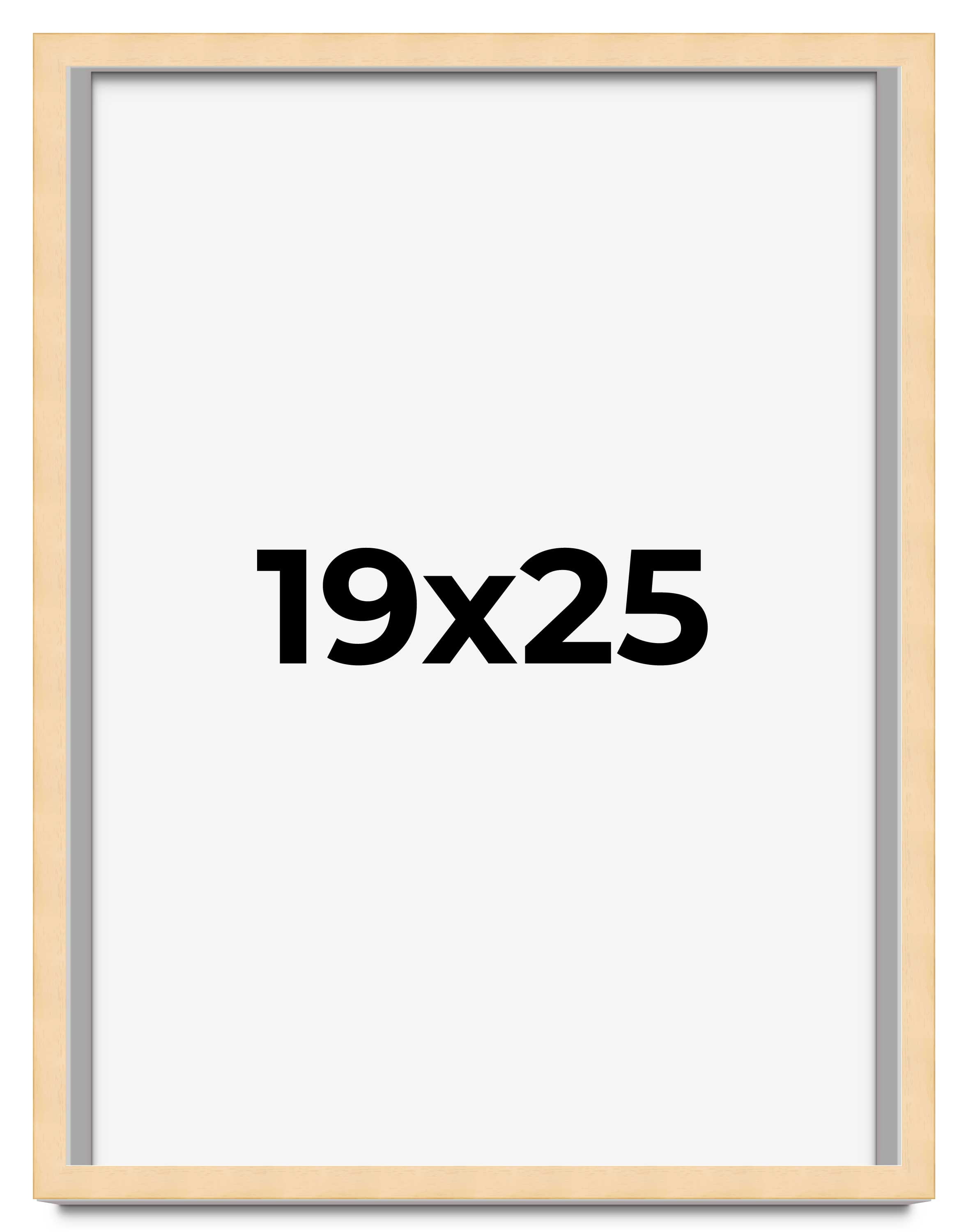 19x25 Shadow Box Frame Brown | 0.875 Inches Deep Real Wood Contemporary ...