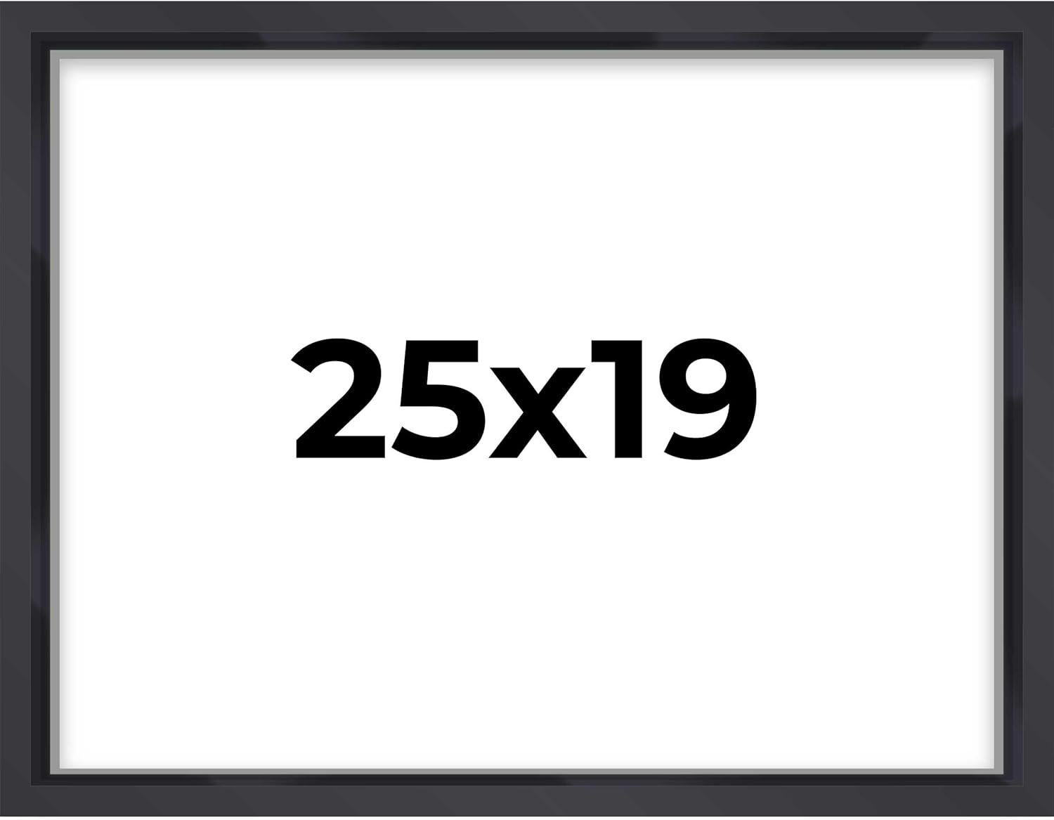 19x25 Shadow Box Frame Contemporary Black | 3/4" Depth of Usable Space ...