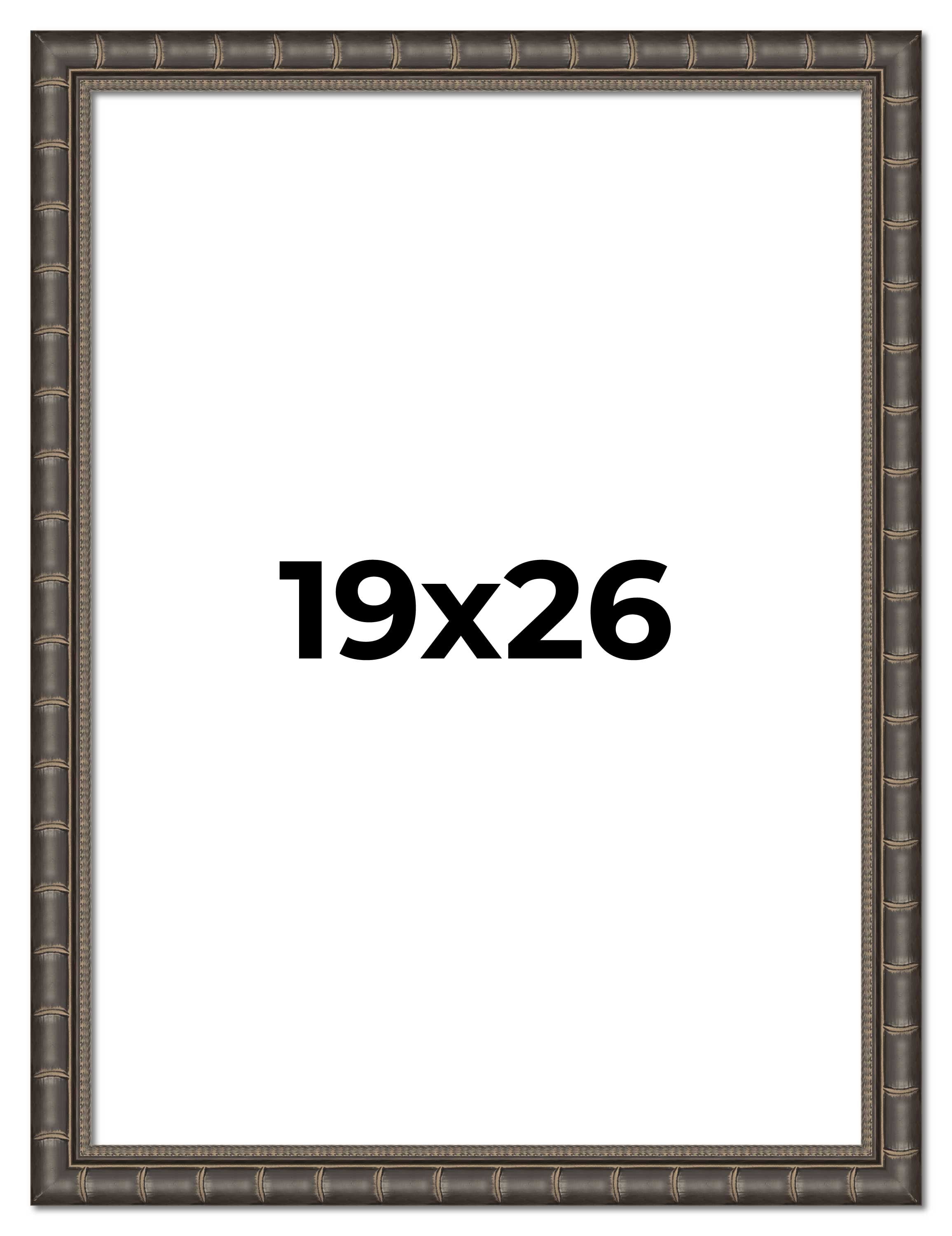 19x26 Frame Black Bamboo Solid Wood Picture Frame Width 1.5 Inches ...