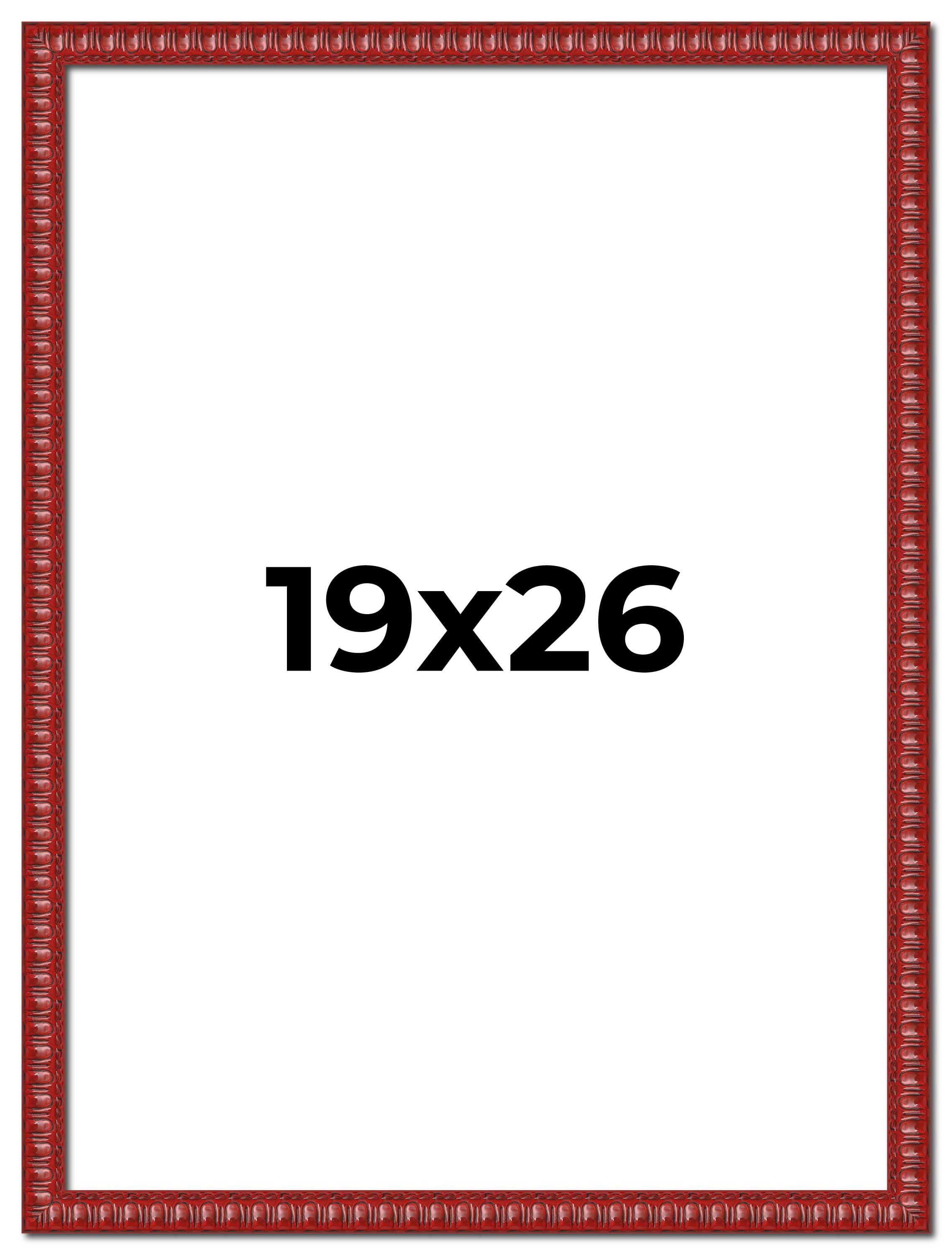 19x26 Frame Red Solid Wood Picture Frame Width 1 Inches | Interior ...