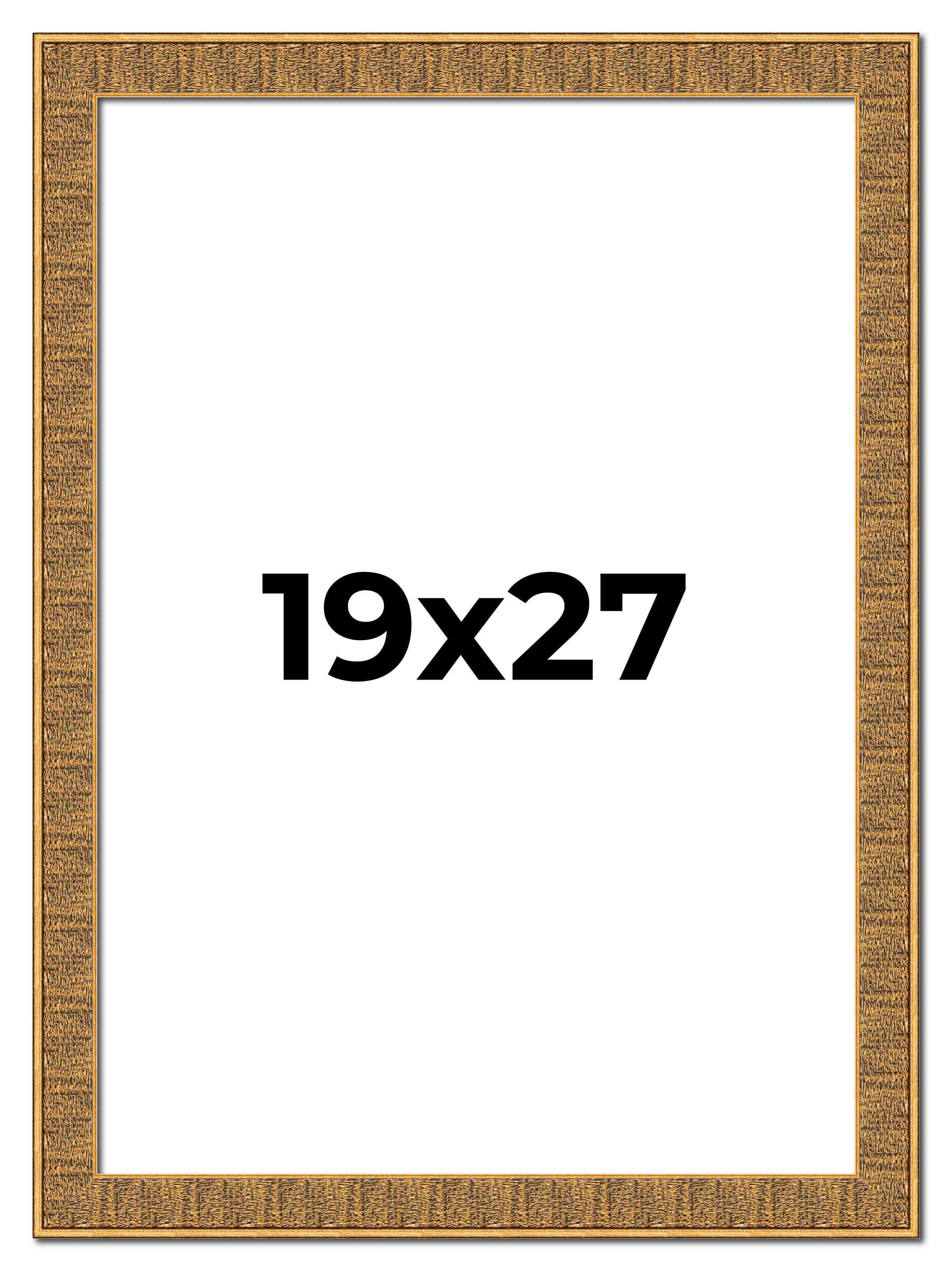 19x27 Frame Black and Gold Distressed Solid Wood Sonoma Picture Frame ...