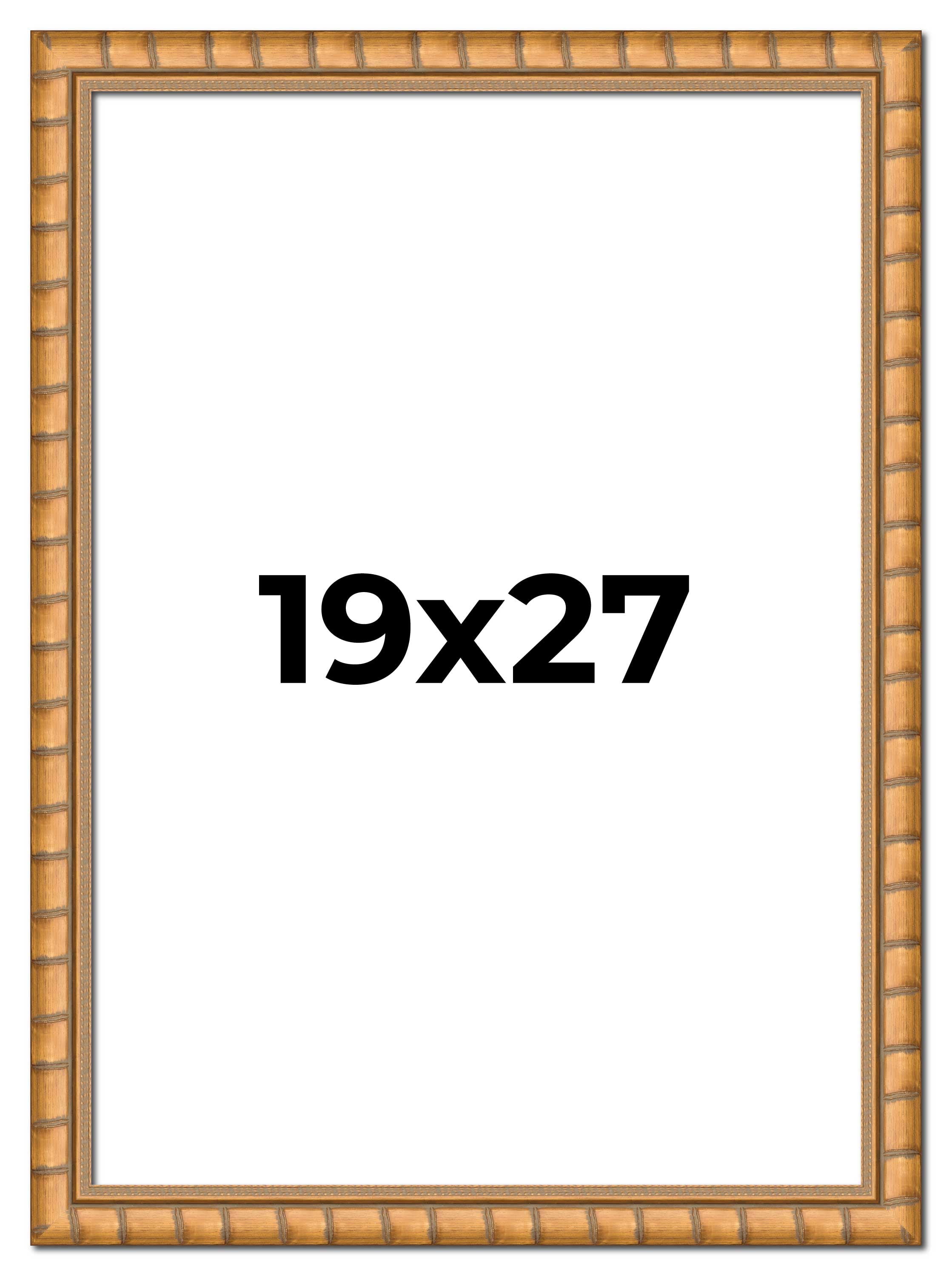 19x27 Frame Gold Real Wood Picture Frame Width 1.5 inches | Interior ...