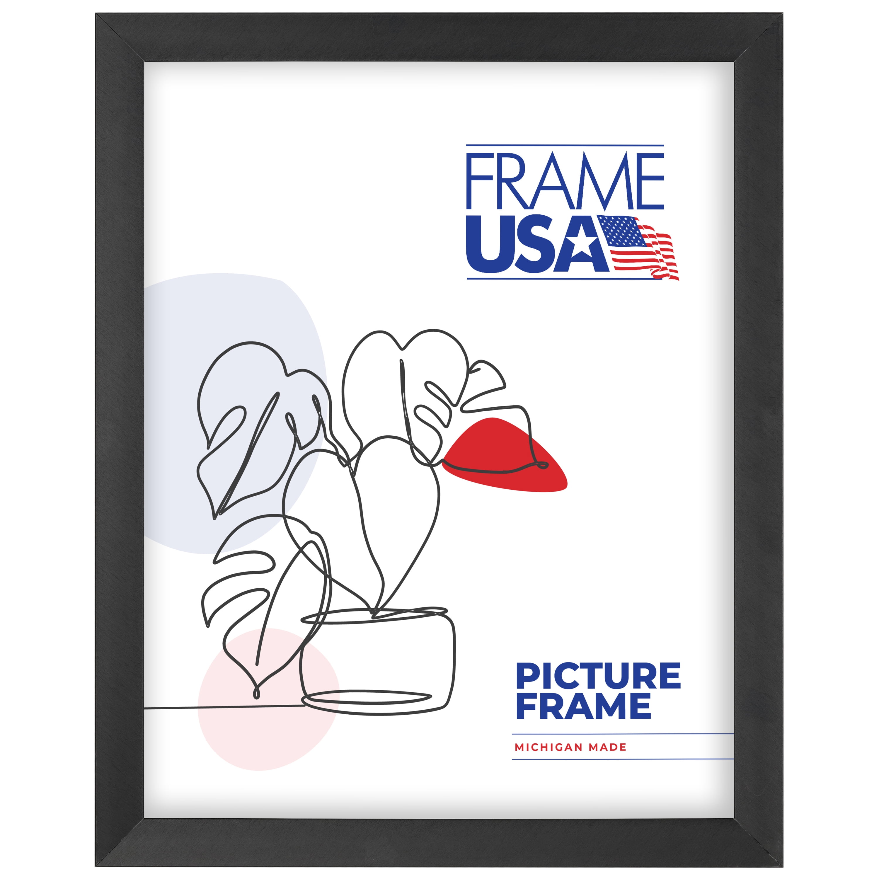 19x27 Picture Frame – Black Glory Metal Style OE-40156, 0.625 Inch ...