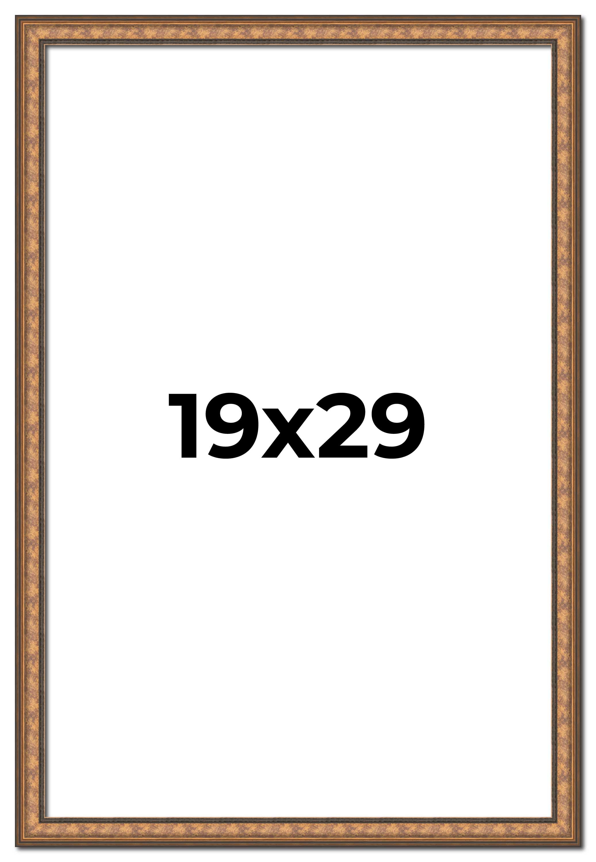 19x29 Frame Gold Real Wood Picture Frame Width 1.25 inches | Interior ...