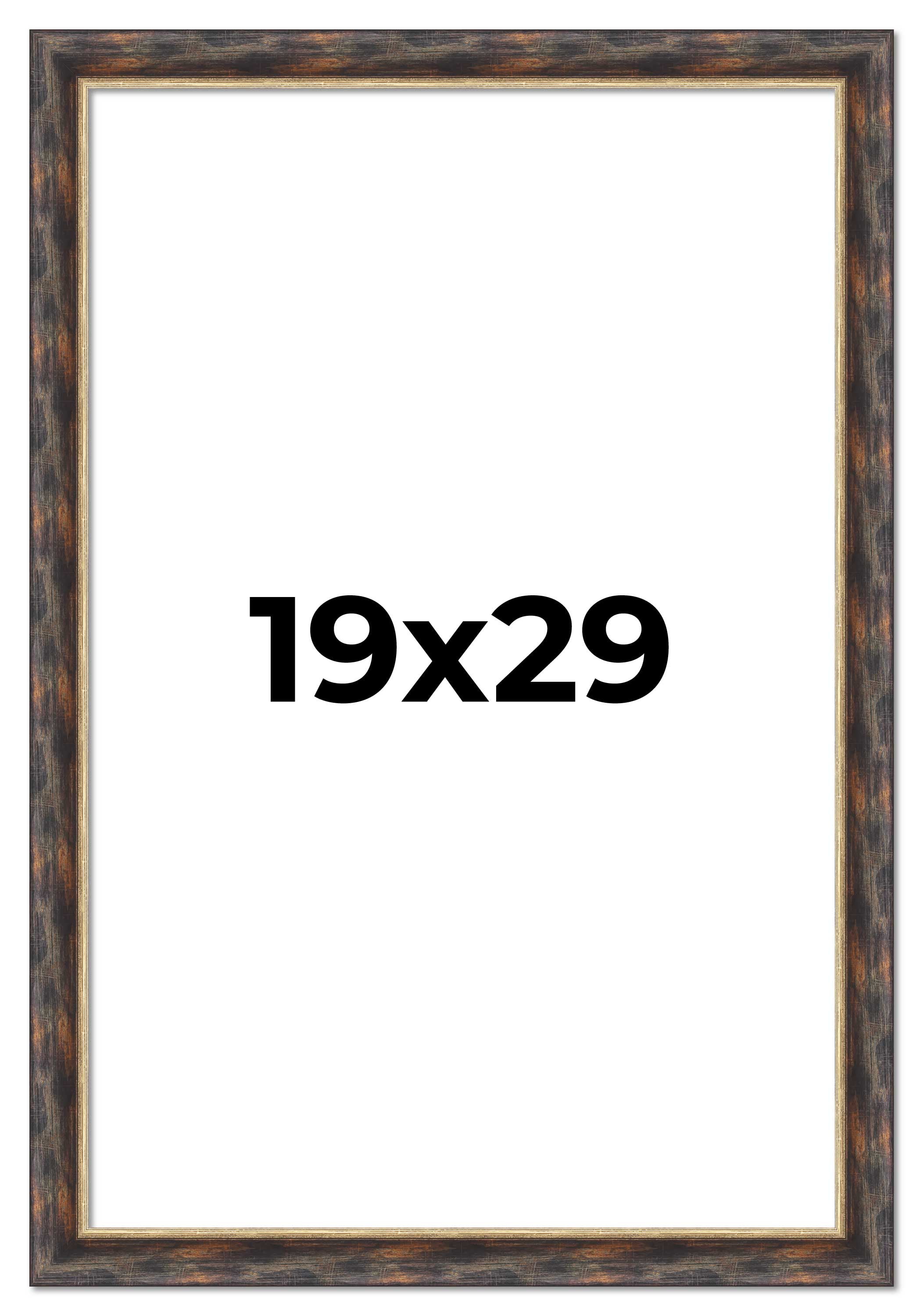19x29 Frame Gold Real Wood Picture Frame Width 1.5 inches | Interior ...