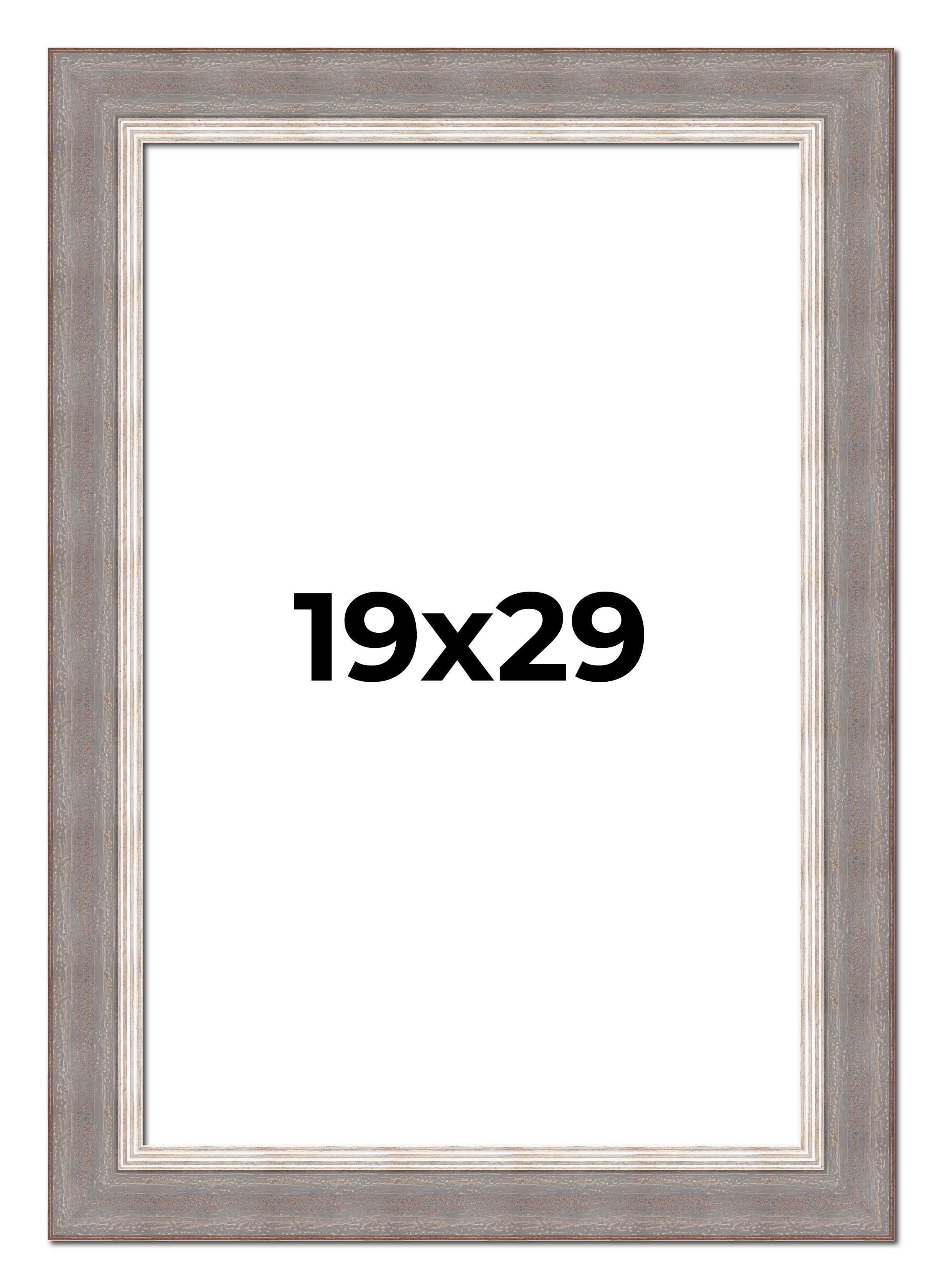 19x29 Frame Grey Real Wood Picture Frame Width 2.75 Inches | Interior ...