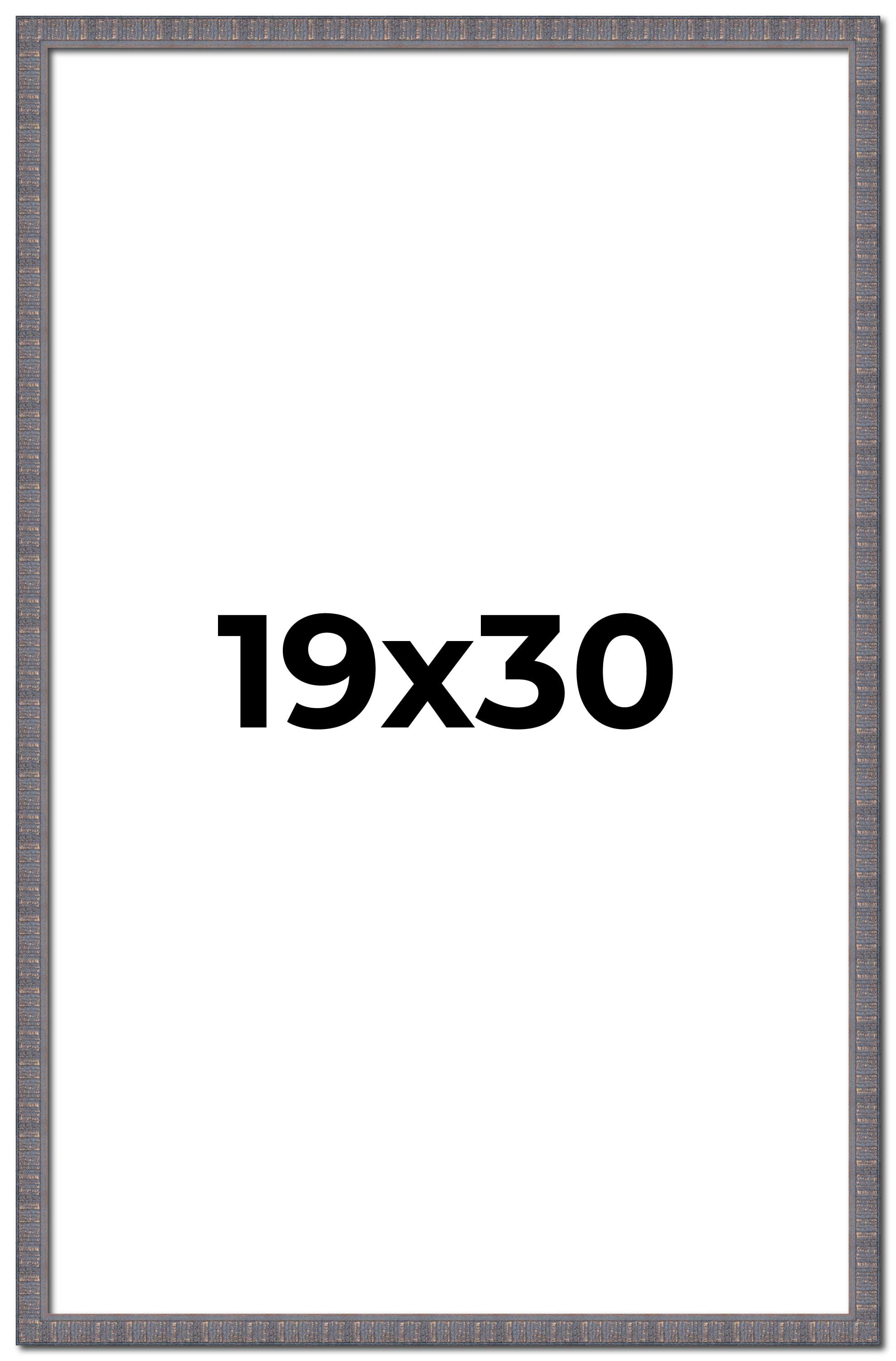 19x30 Frame Slate Blue Distressed Rustic Solid Wood Picture Frame | 0. ...