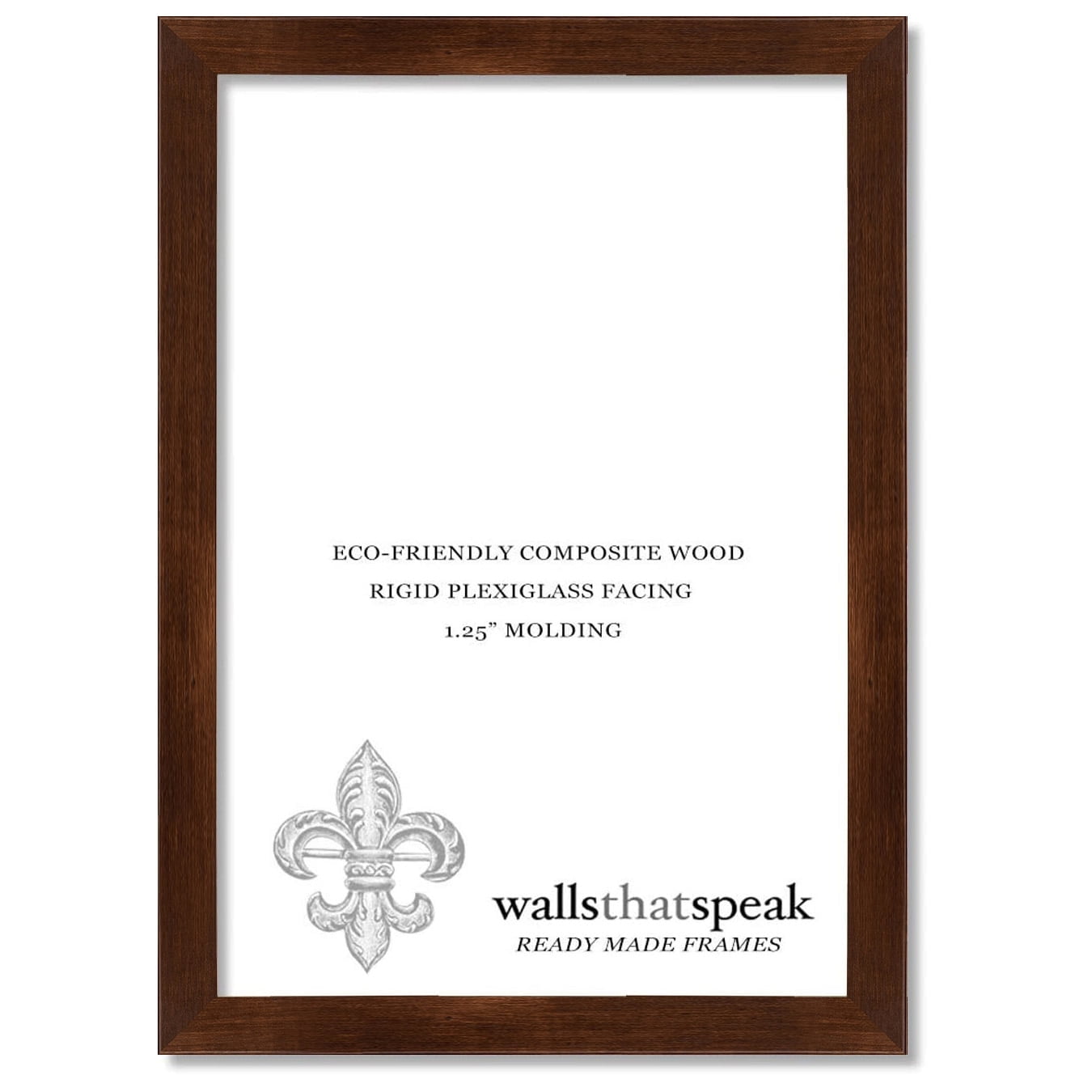 19x33 Mocha Walnut Picture Frame for Puzzles Posters Photos or Artwork ...