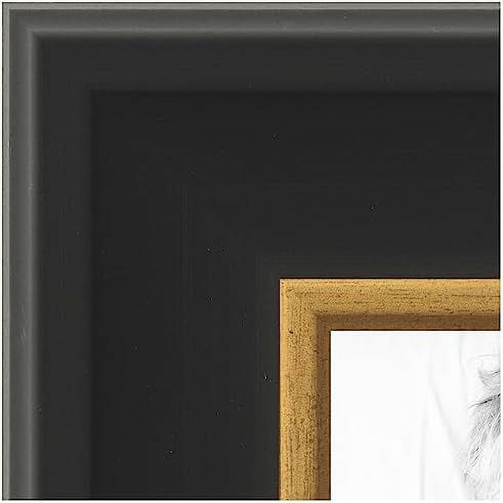 19x36 Inch Black Picture Frame, This 2.00 Inch MDF Frame is Black ...