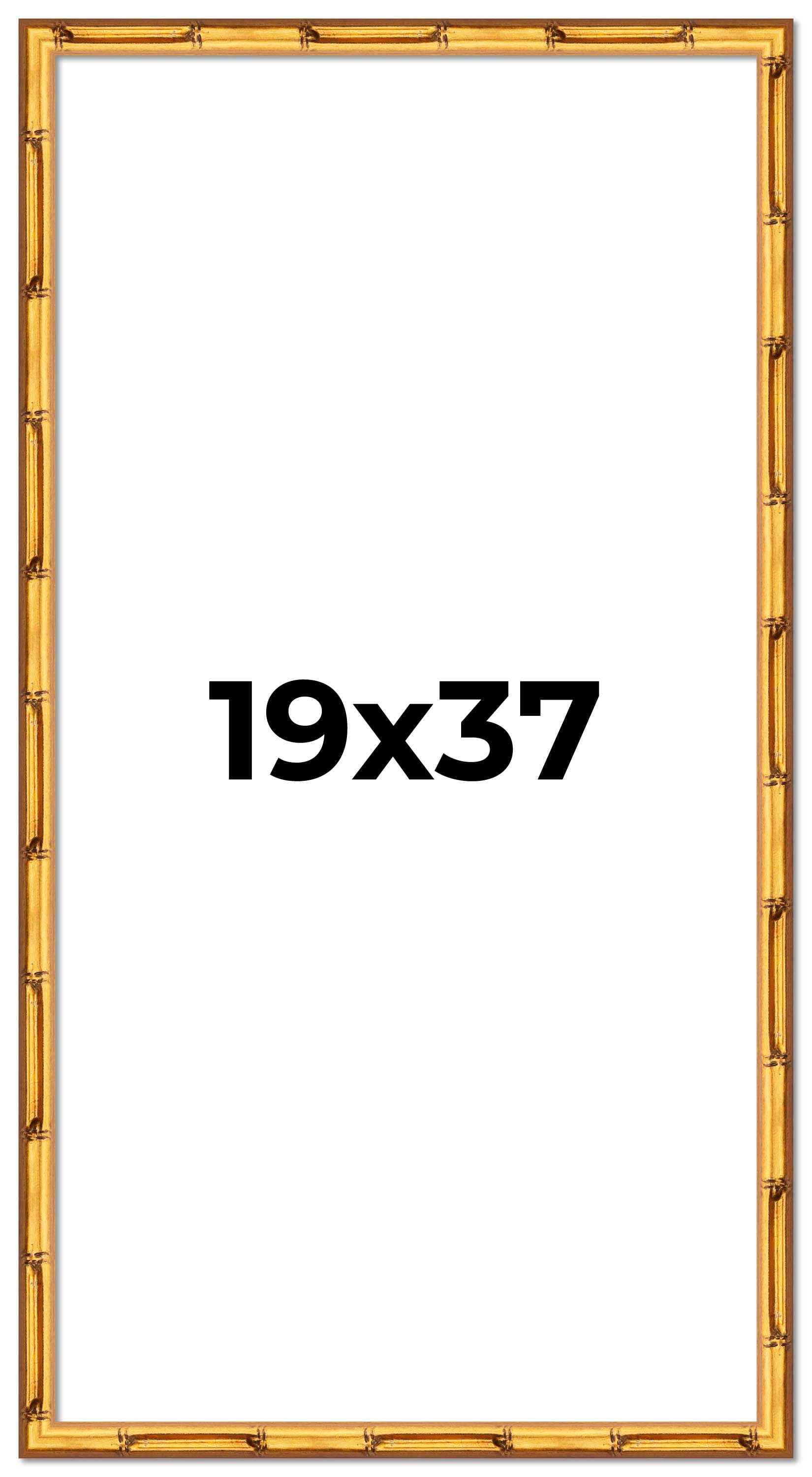 19x37 Frame Gold Bamboo Solid Wood Picture Frame | 1 Inch Moulding ...