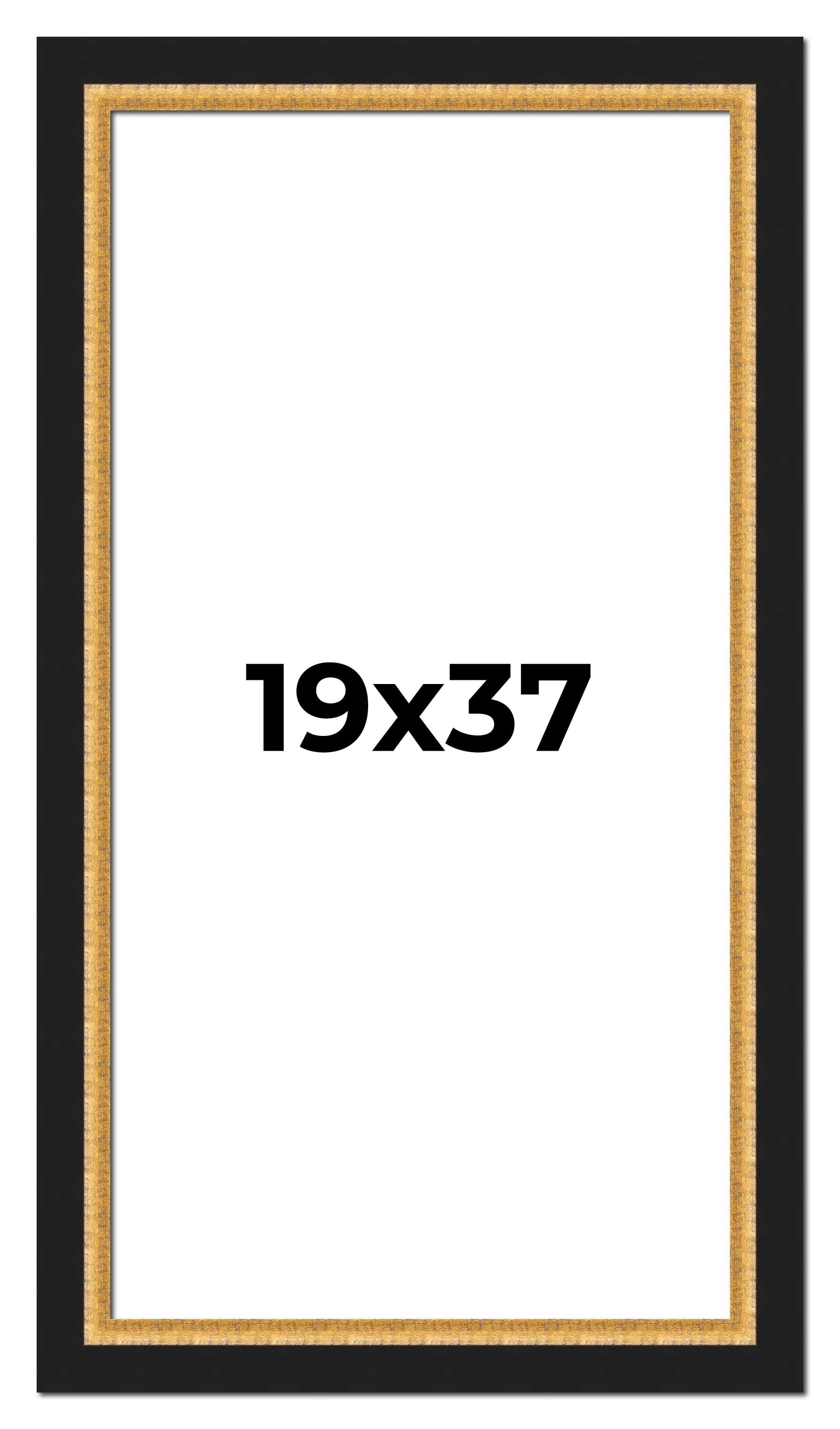 19x37 Frame Gold Real Wood Picture Frame Width 2.25 Inches | Interior ...