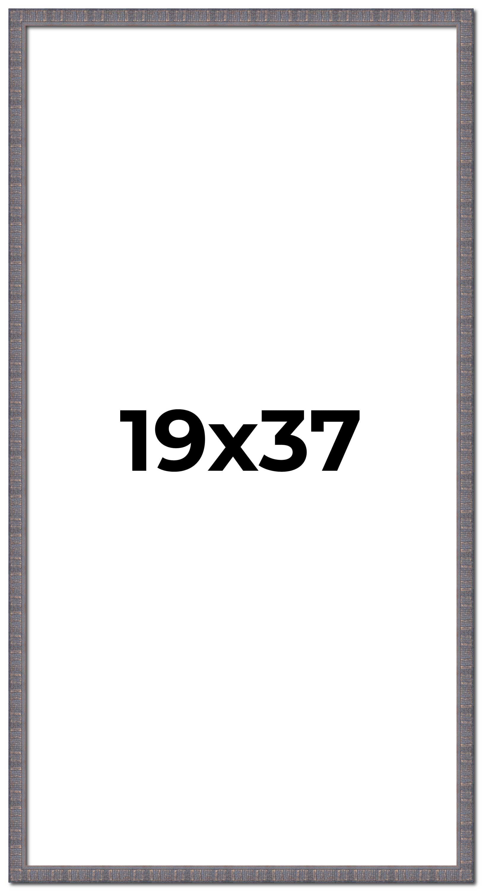 19x37 Frame Slate Blue Distressed Rustic Solid Wood Picture Frame | 0. ...