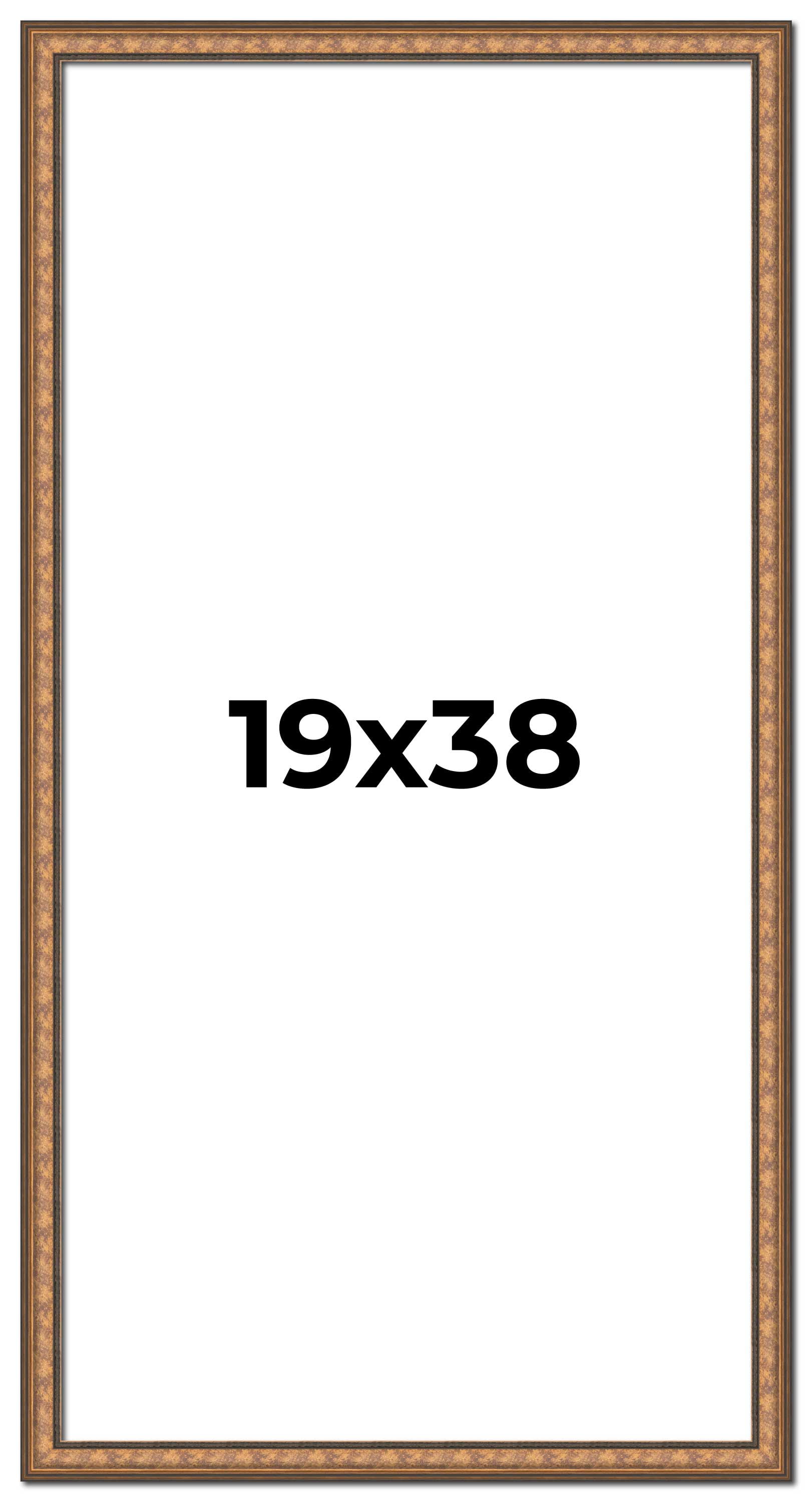 19x38 Frame Gold Real Wood Picture Frame Width 1.25 inches | Interior ...