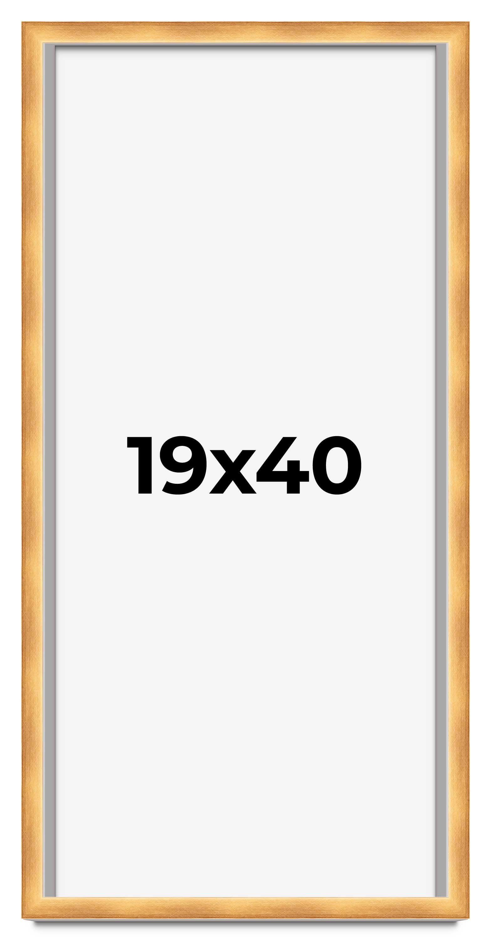 19x40 Shadow Box Bronze Cross-Brushed Display Frame | 1.625 Inches Deep ...