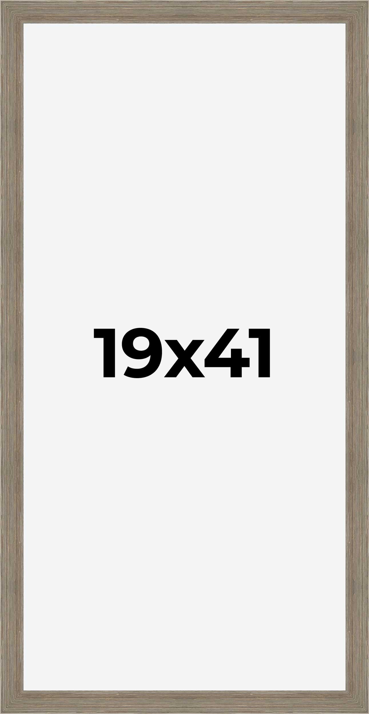 19x41 Frame Gray Barnwood Rustic Solid Wood Picture Frame | 1.5 Inch ...