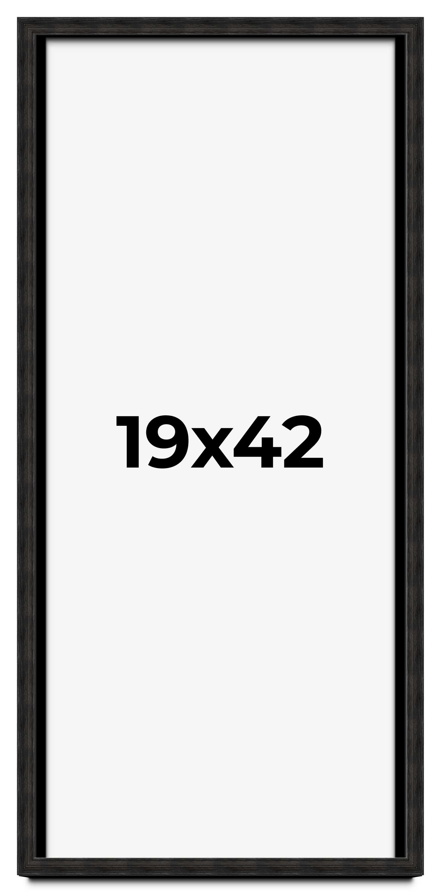 19x42 Shadow Box Black Rustic Barnwood Display Frame | 1.125 Inch Deep ...