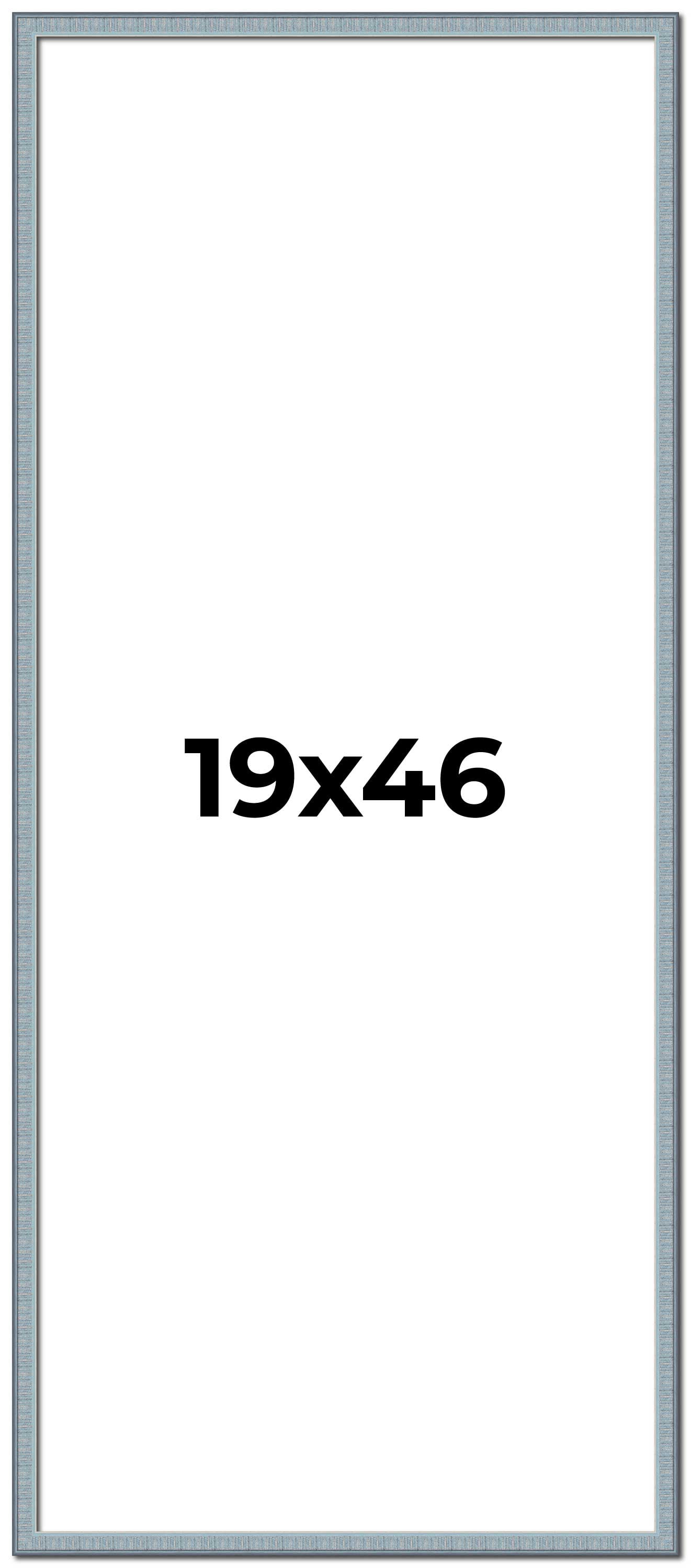 19x46 Frame Rustic Sky Blue Solid Wood Picture Frame | 0.75 Inch ...