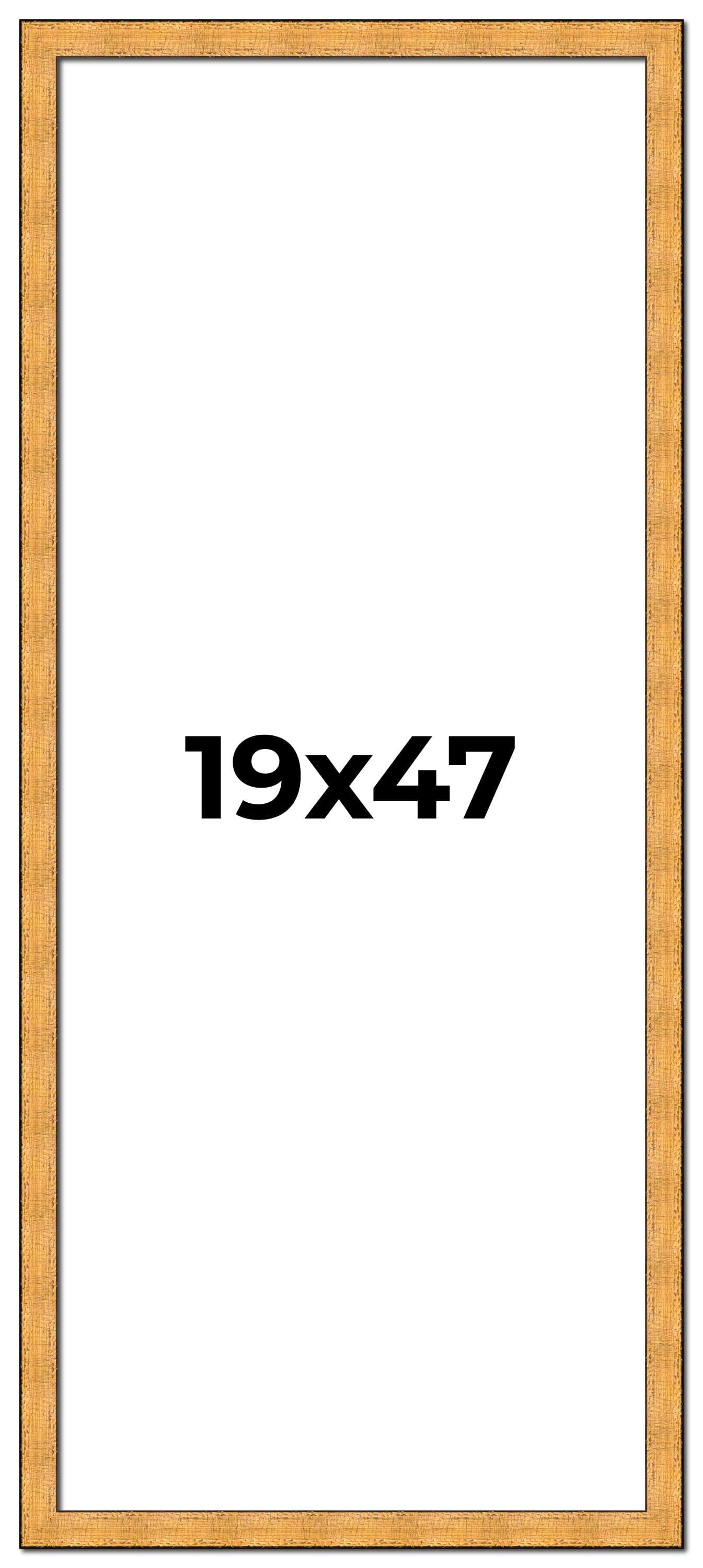 19x47 Frame Gold Rustic Solid Wood Picture Frame | 1.25 Inch Wide ...