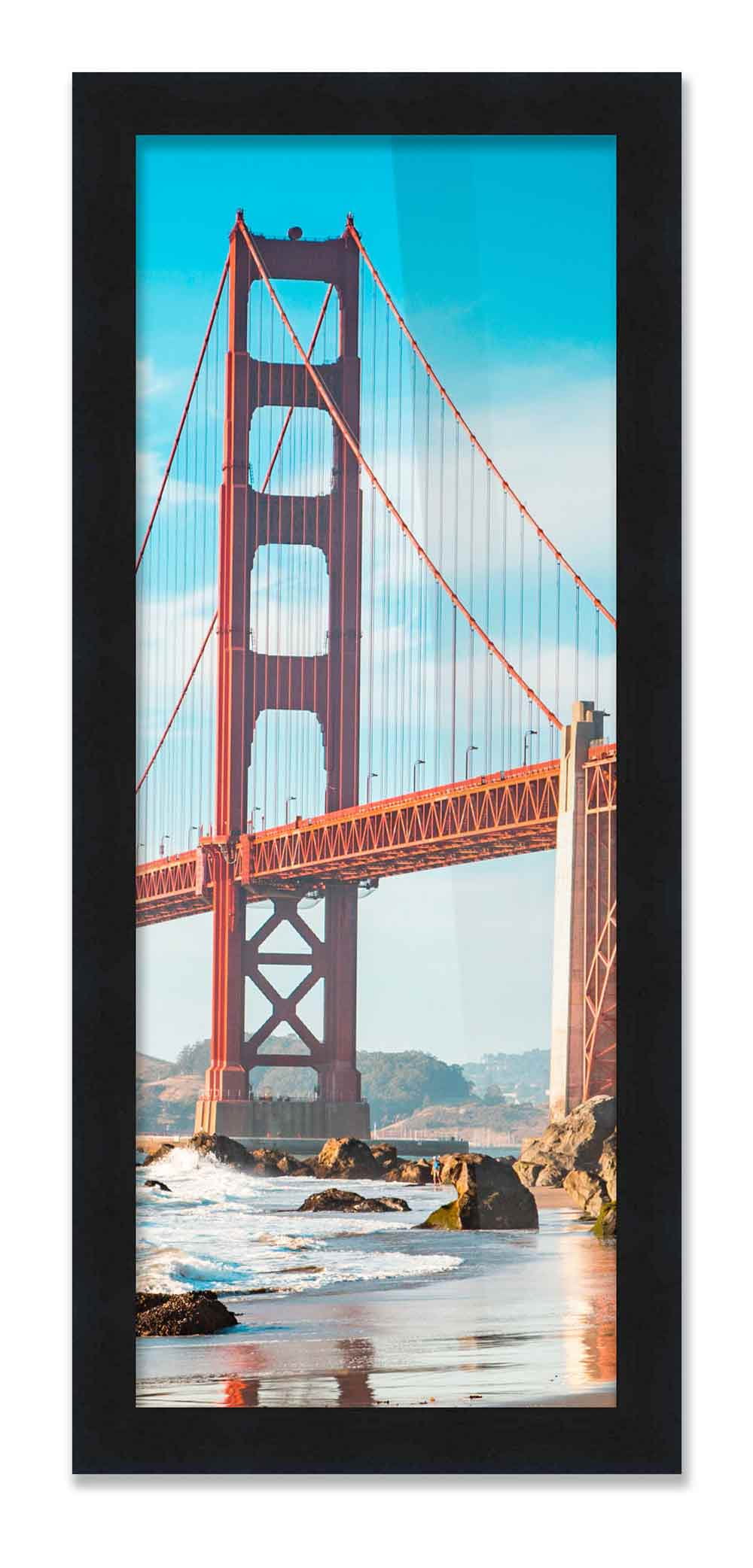 19x6 Frame Black Picture Frame - Complete Modern Photo Frame Includes ...