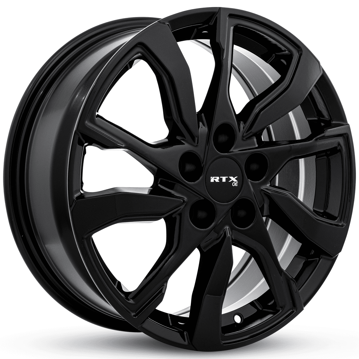 19x7.5 RTX GM07 Gloss Black Wheel 5x115 (45mm) - Walmart.com