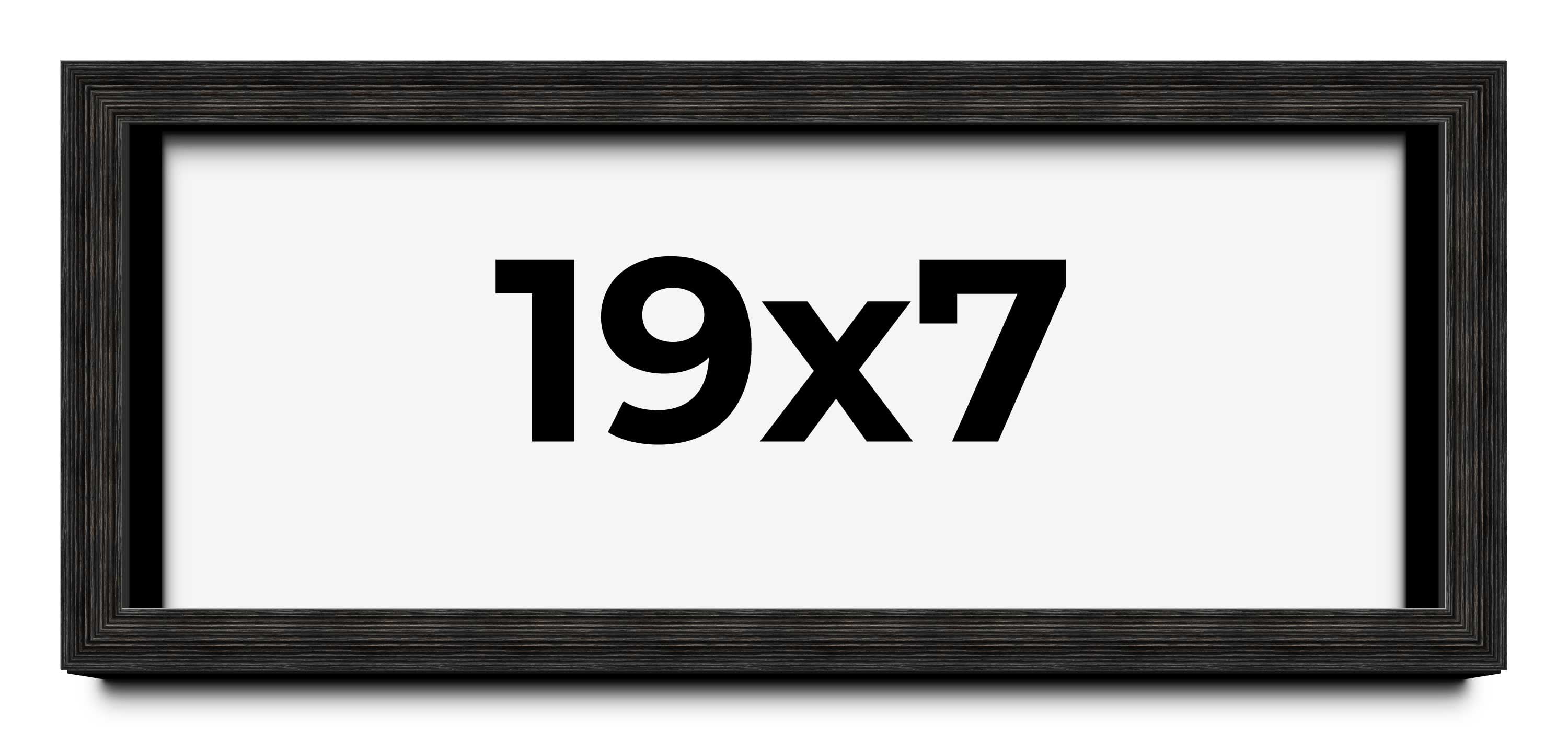 19x7 Shadow Box Black Rustic Barnwood Display Frame | 1.125 Inch Deep ...