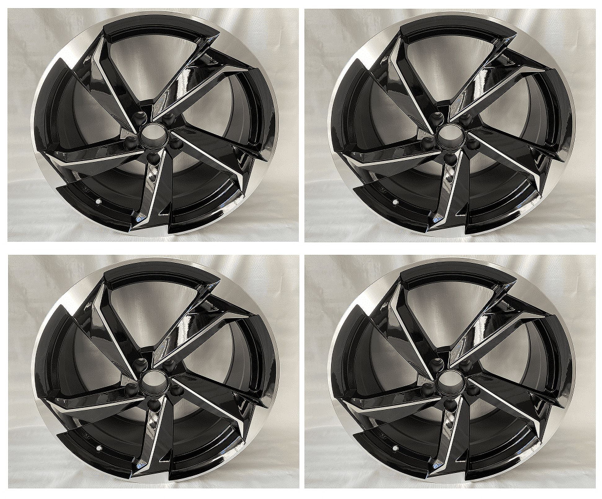 19x8.5 +25 RS7 STYLE 5X112 GLOSS BLACK WHEELS FITS AUDI Q3 Q5 Q7 Q8 S4 ...