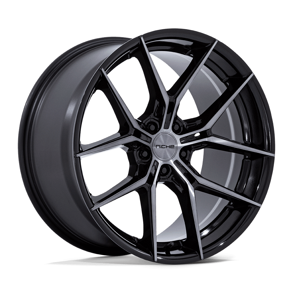 19x8.5 Niche NC279 Prodigy 5 Gloss Black Dark Tinted Clear Wheel 5x112 ...