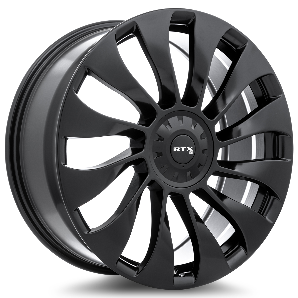 19x8.5 RTX TS02 Satin Black Wheel 5x4.5 (35mm) - Walmart.com