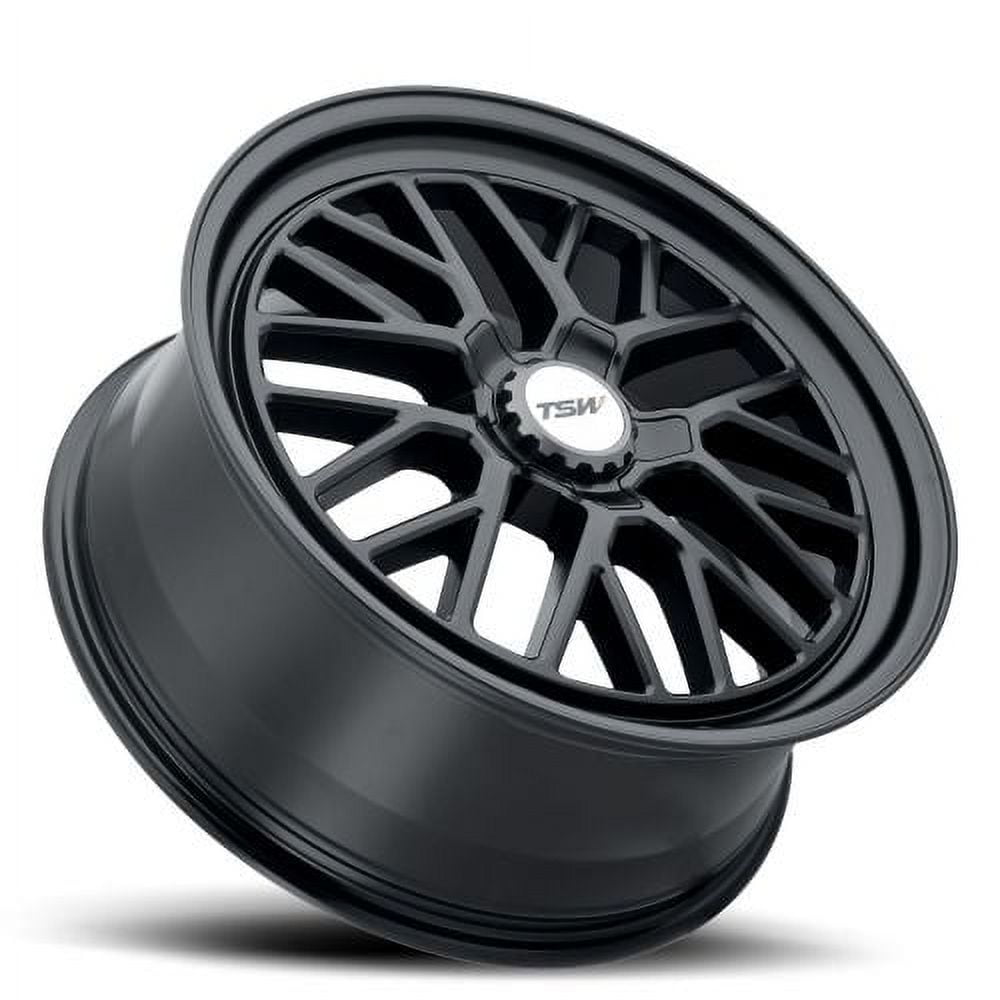 19x8.5 TSW HOCKENHEIM S SEMI GLOSS BLACK (GUNMETAL HEX NUT) Wheel 5x120 ...