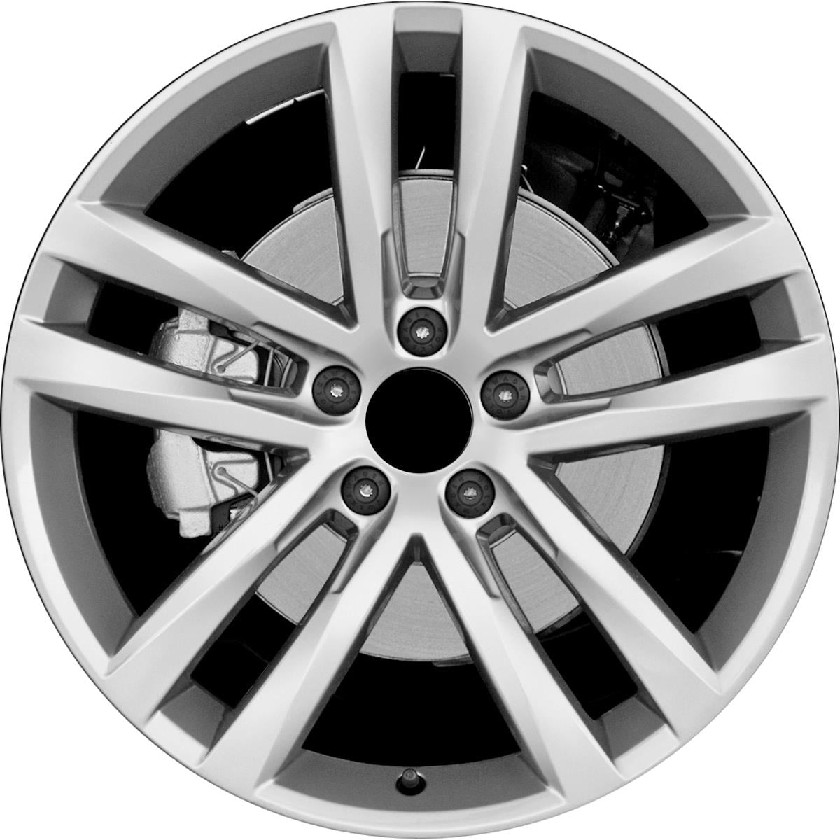19x8 inch New Alloy Rim for 2016-2019 Volkswagen Passat Painted Silver ...
