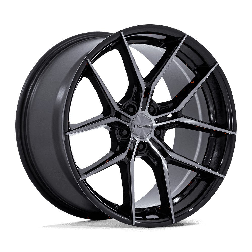 19x9.5 Niche NC279 Prodigy 5 Gloss Black Dark Tinted Clear Wheel 5x112 ...