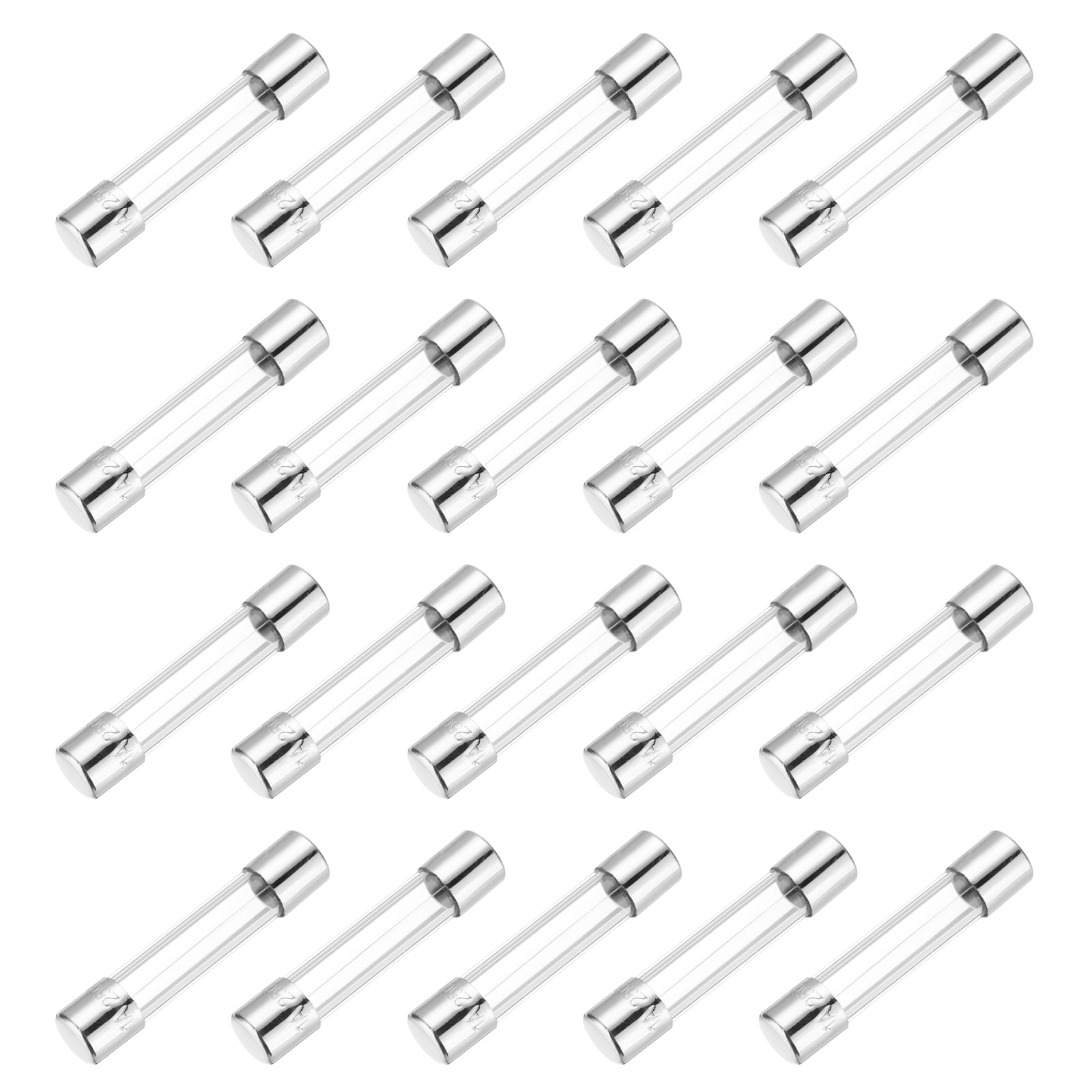 1A 250V Glass Fuses 5x20mm Time Delay Fuses Slow Blow Fuses(Pack of 20 ...