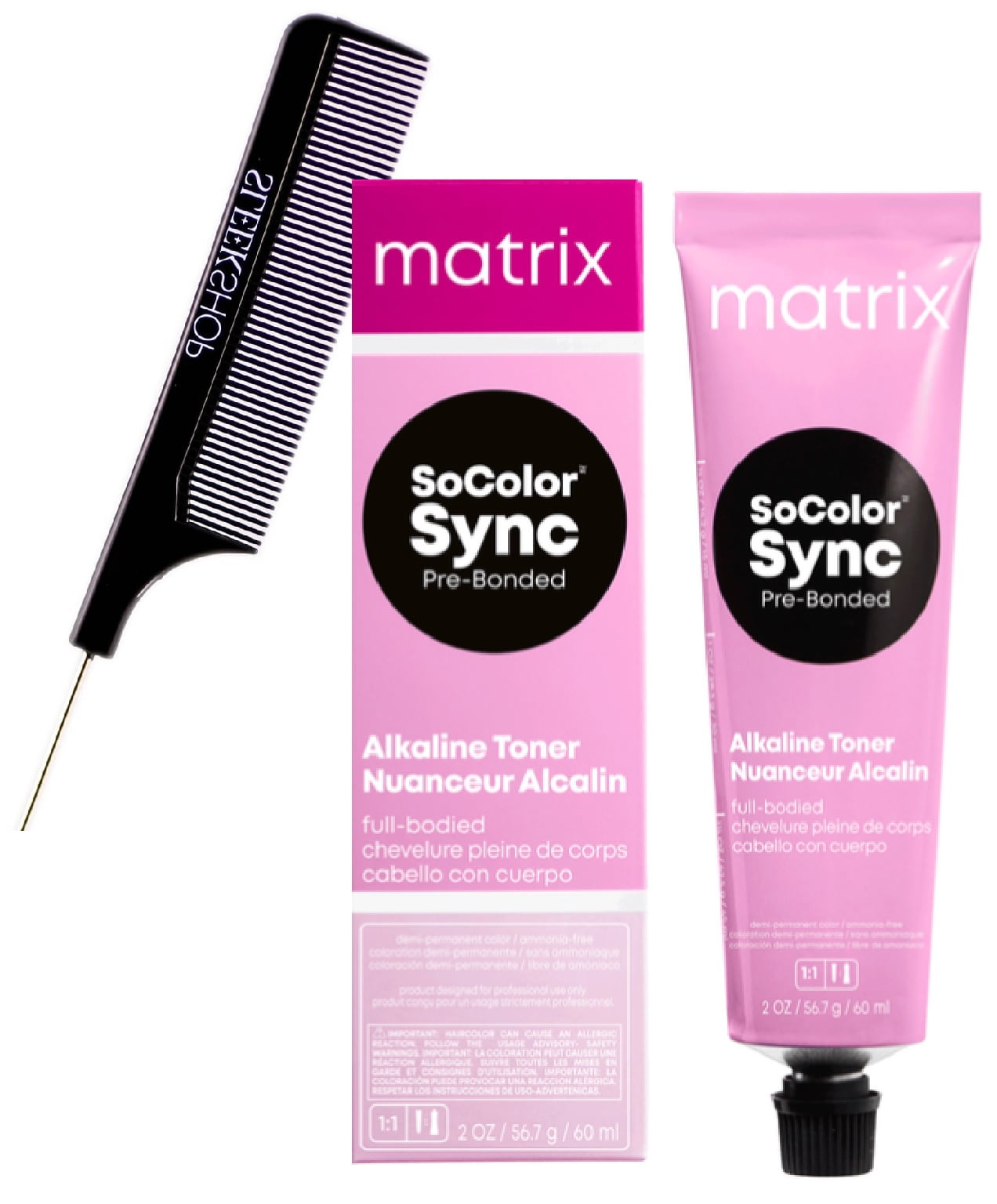 1A 90ML , Matrix So Color SYNC Pre-Bonded DEMI-PERMANENT Alkaline Toner ...