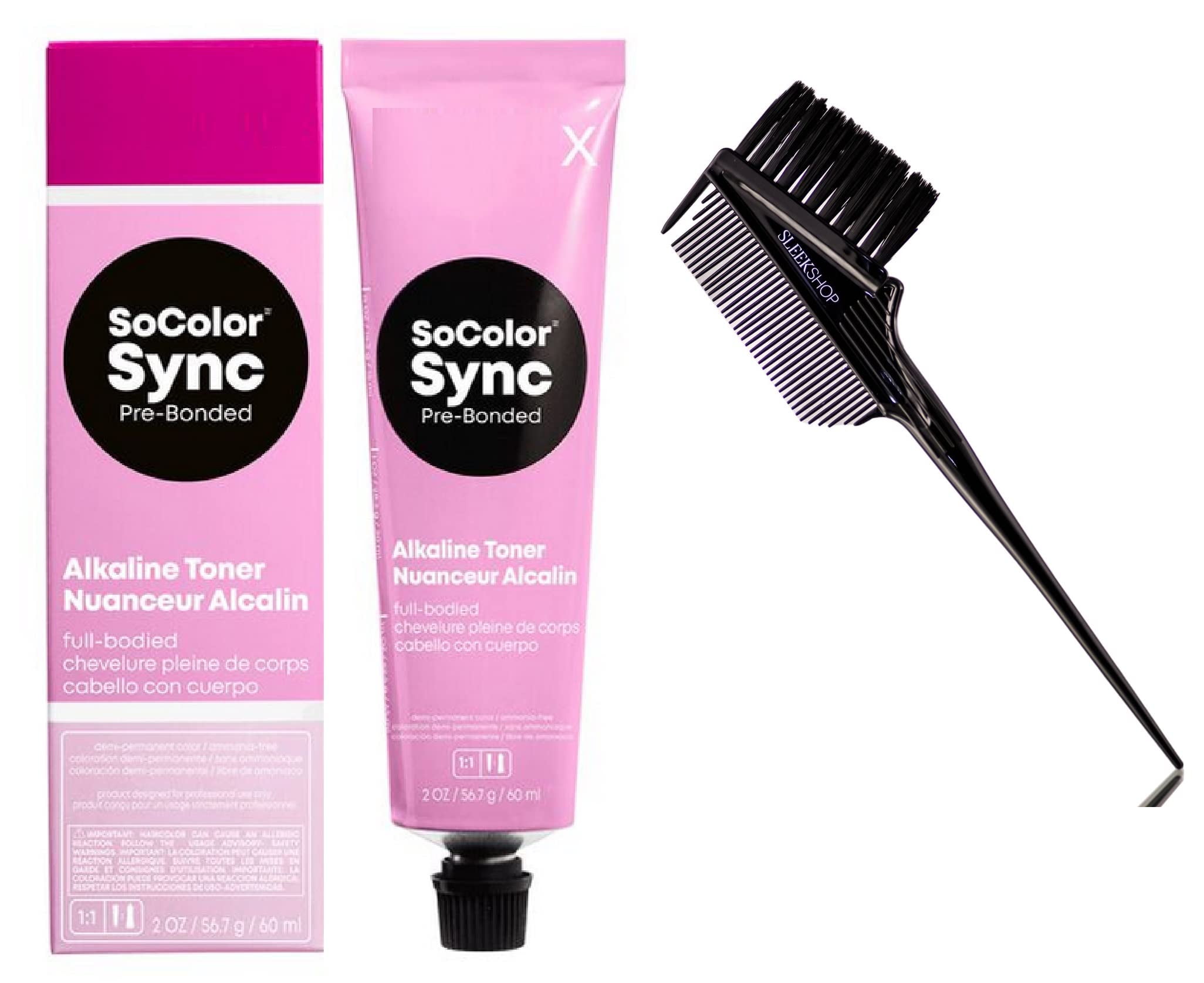 1A - Black Ash (3 oz) , Matrix SOCOLOR SYNC Pre-Bonded Alkaline Toner ...