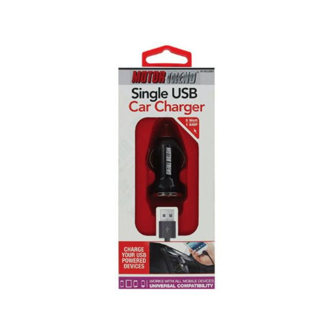 1A Motor Trend Single USB Car Charger - Pack of 16 - Walmart.com