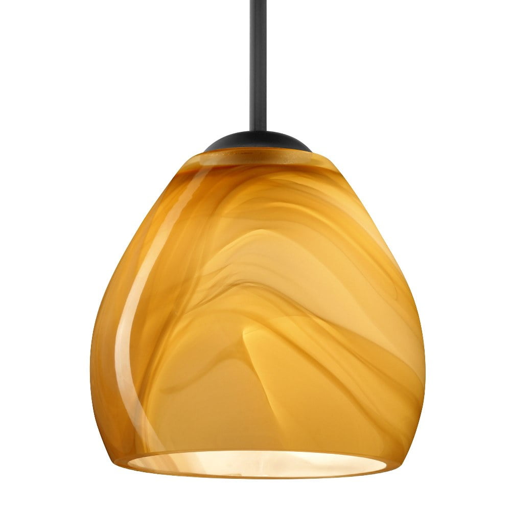 1BT-4122HN-BK-Besa Lighting-Bolla-One Light Cord Pendant with Flat ...