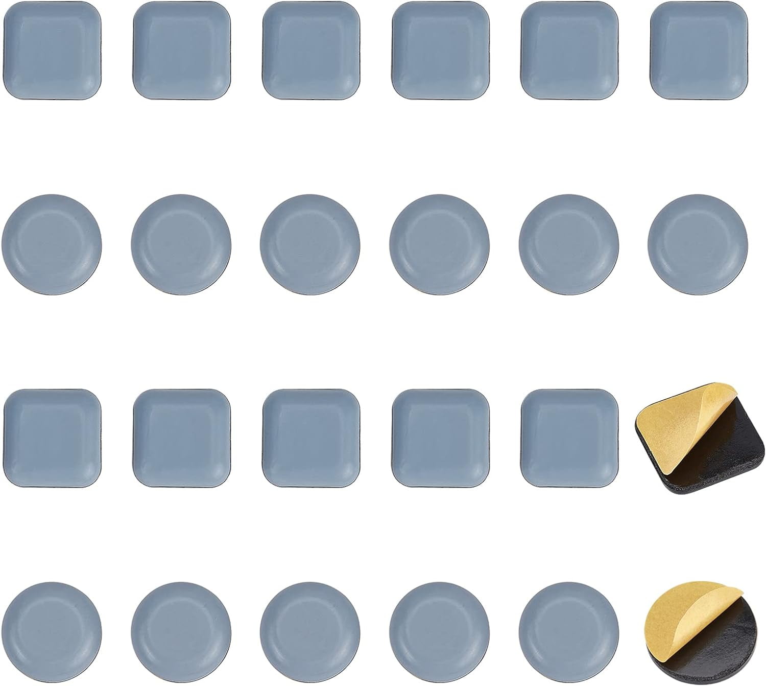 1Bag 24Pcs 2 Styles Self Adhesive Plastic Furniture Sliders Furniture ...