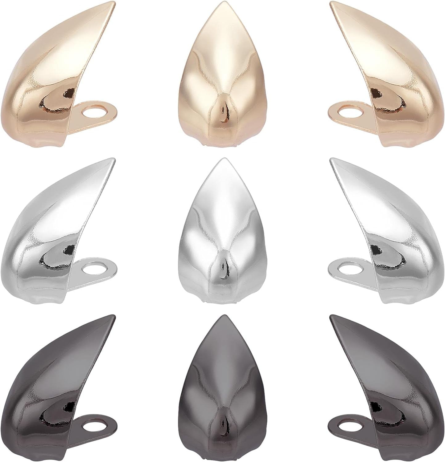 1Bag 3 Pairs Shoes Pointed Protector 3 Colors Shoe Toe Head Metal ...