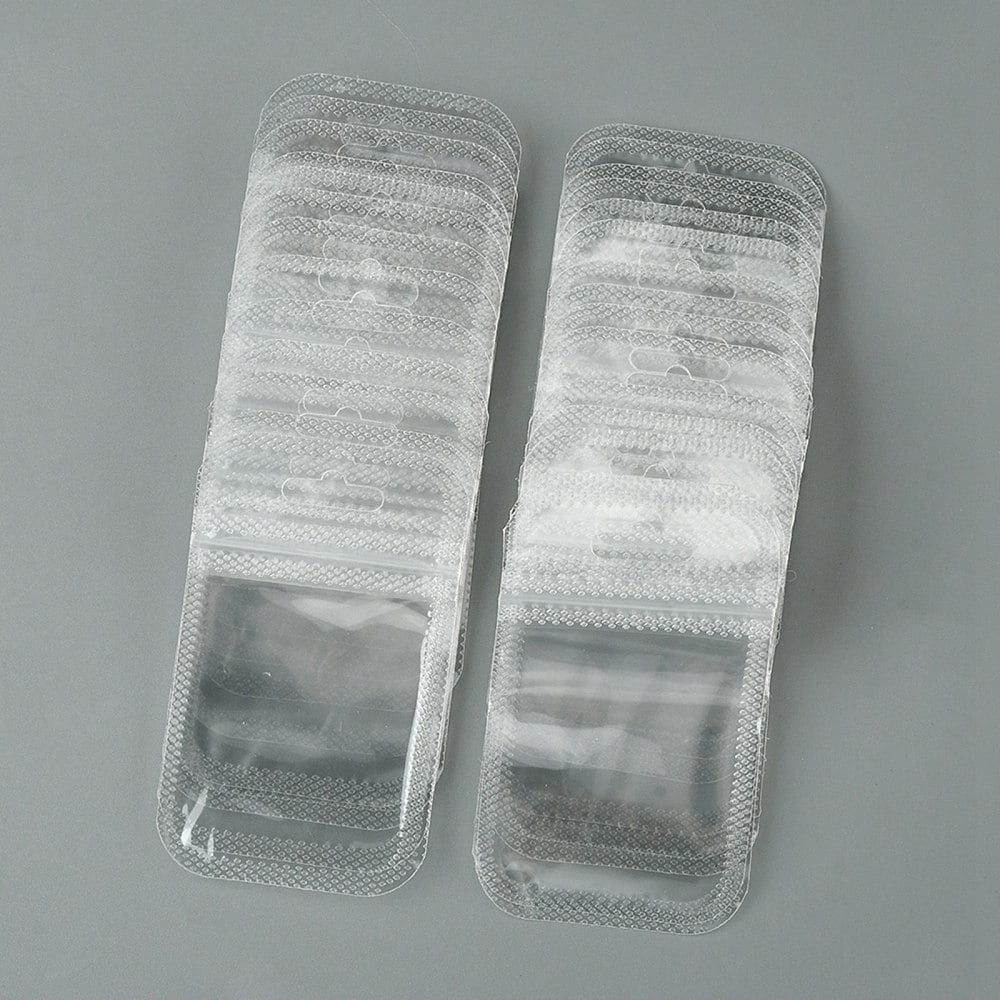 1Bag 30Pcs Transparent Plastic Resealable Packaging Bags Rectangle ...