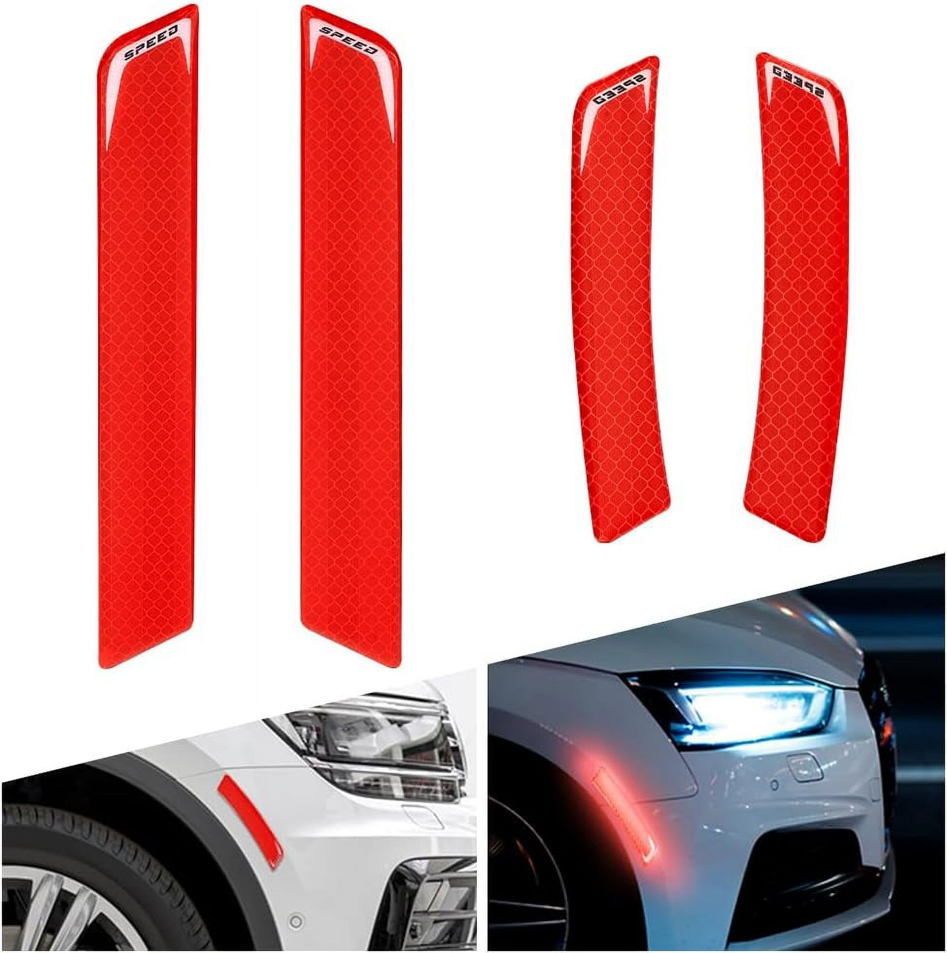 1Bag 4 Sets 2 Styles Waterproof Epoxy Resin Reflective film Car ...