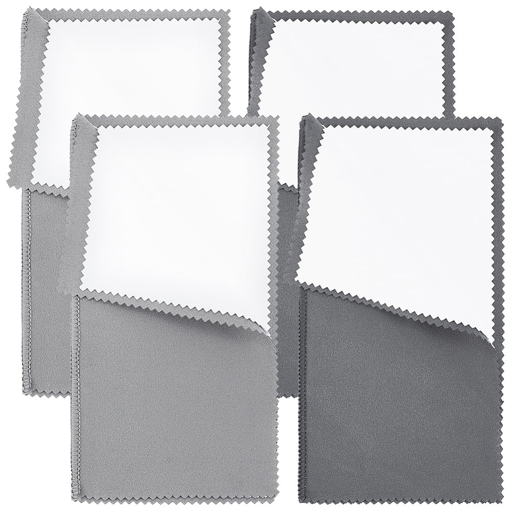 1Bag 4 Sheets 2 Colors 4 Layers Silver Polishing Cloth Jewelry Cleaning ...