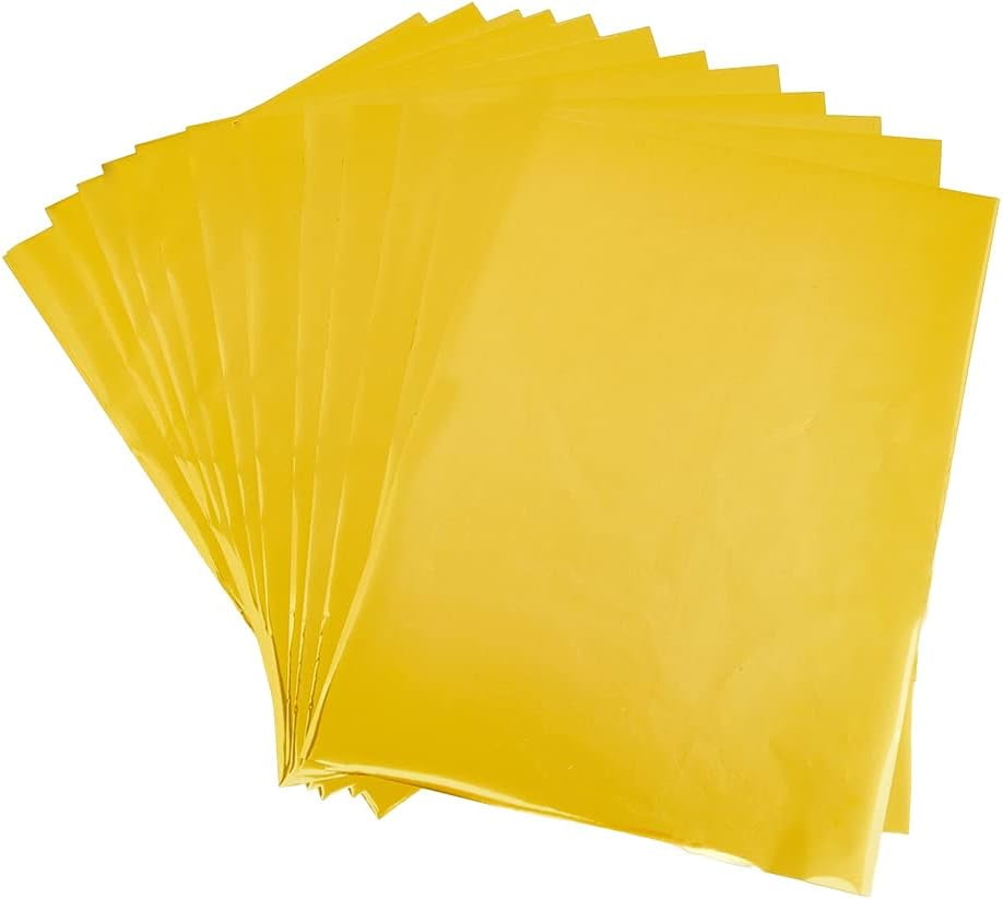 1Bag 50 Sheets A4 Hot Foil Stamping Papers Gold Transfer Foil Paper 20 ...