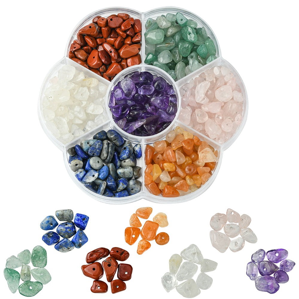 1Bag 93.1G 7 Styles Natural Mixed Gemstone Chip Beads 3~8x3~13x2~4mm ...