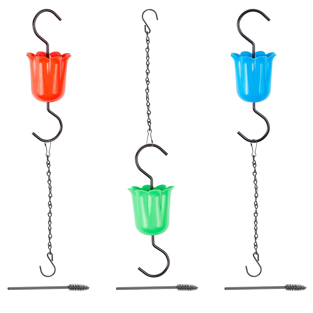 1Bag Iron Hanging Chains Garden Plant Hangers with Flower Ant Moat and ...