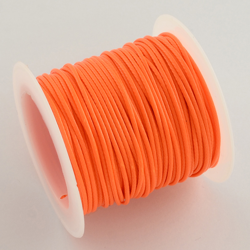 1Bag Korean Waxed Polyester Cords Dark Orange 1mm 10.93 yards(10m)/roll 25rolls/bag - Walmart.com