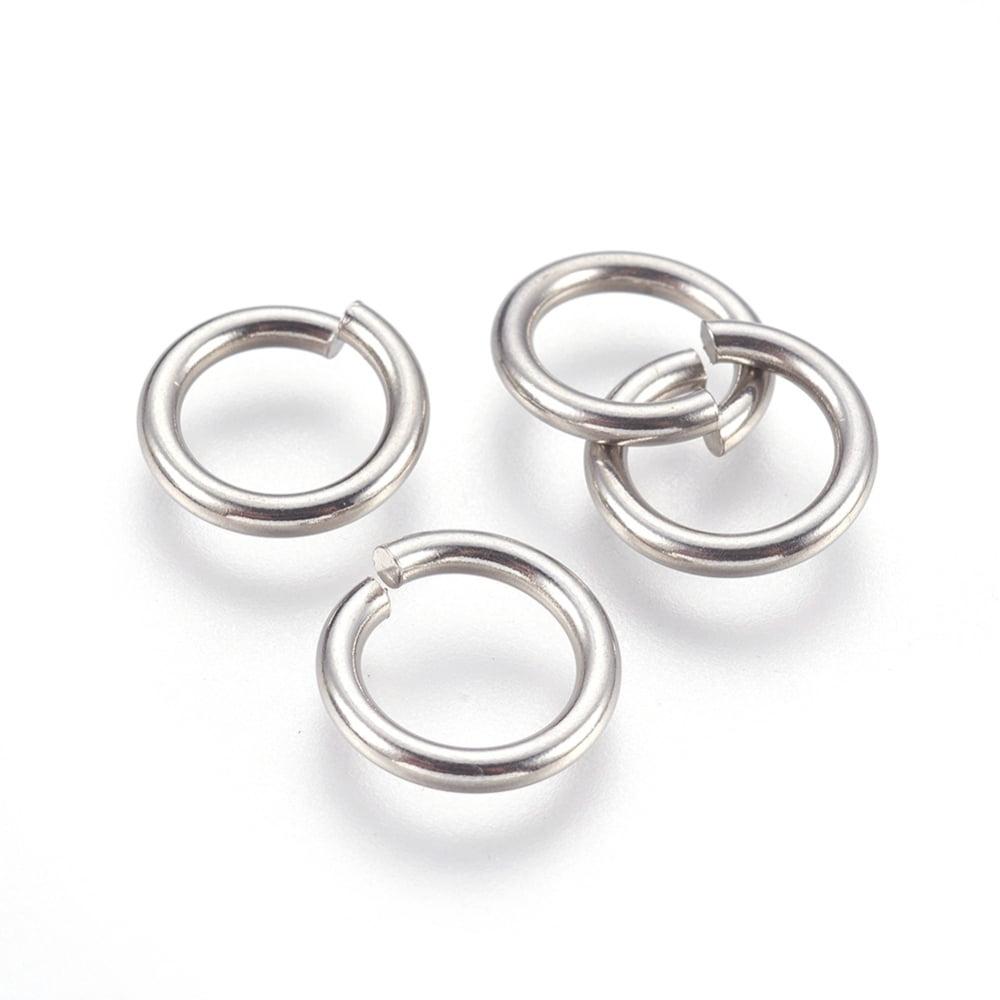 1Bag Tarnish Resistant 304 Stainless Steel Open Jump Rings Stainless ...