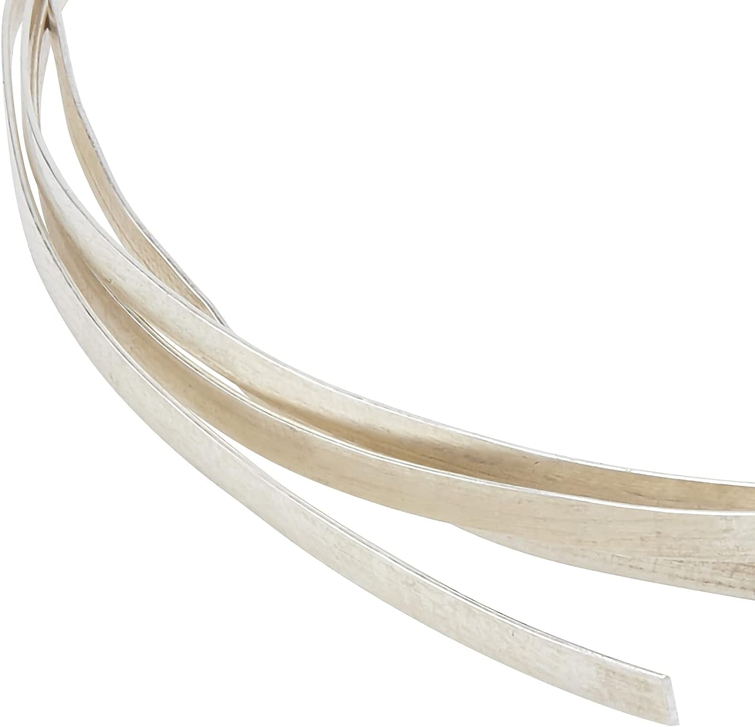 1.64 Feet 925 Sterling Silver Flat Wire 2mm Soft Jewelry Wire with Storage Box - Walmart.com